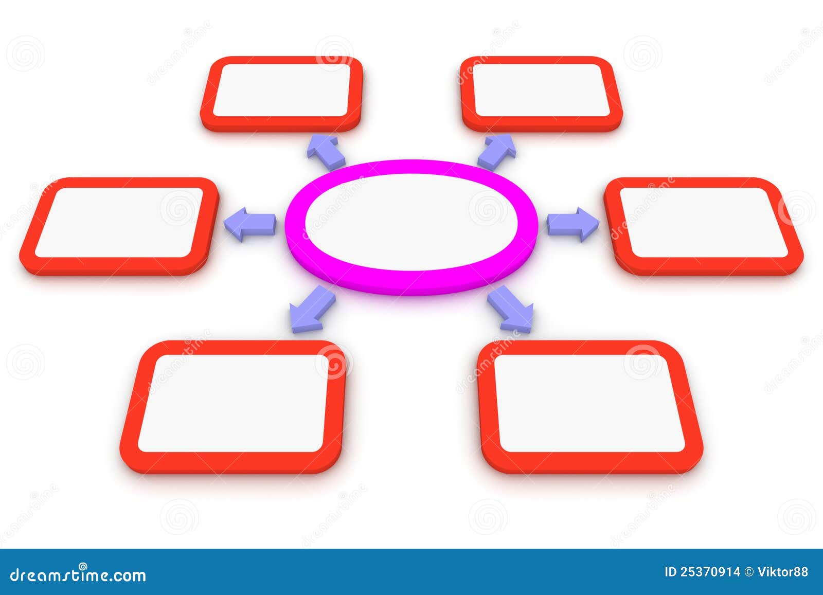 Blank Diagram of Classification with Six Branches Stock Illustration ... Blank Diagram of Classification with Six Branches Stock Illustration ...
