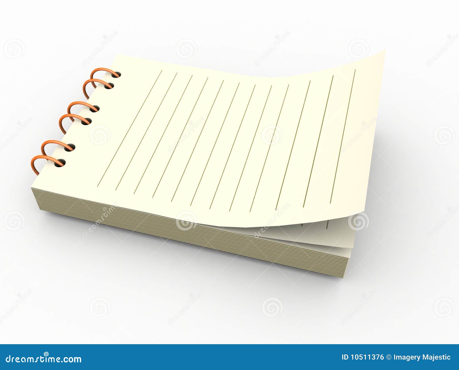 Blank diary stock illustration. Illustration of note - 10511376