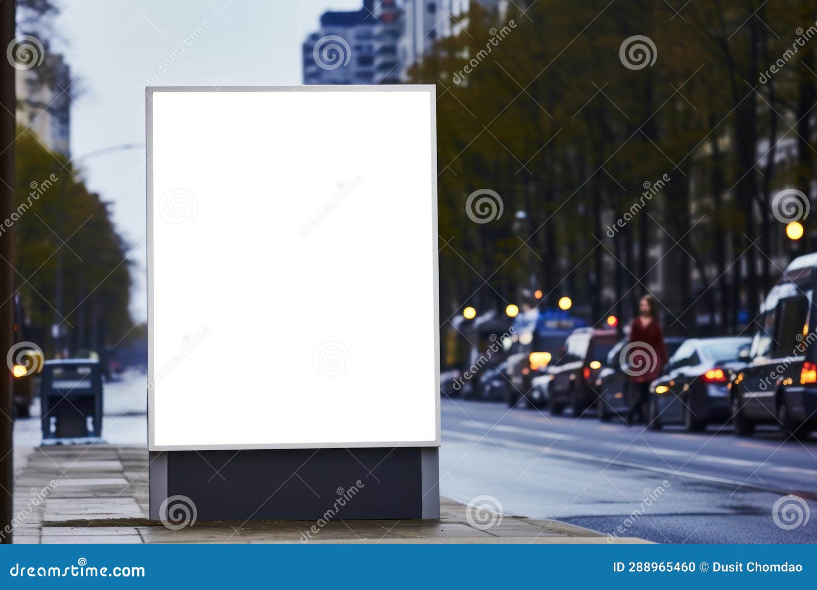 Blank Digital Signage Screen in a Public Place, Ideal for Customization ...