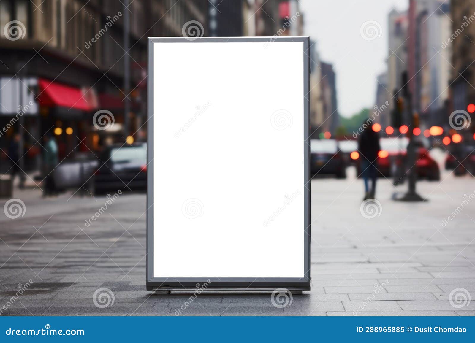 Blank Digital Signage Screen in a Public Place, Ideal for Customization ...