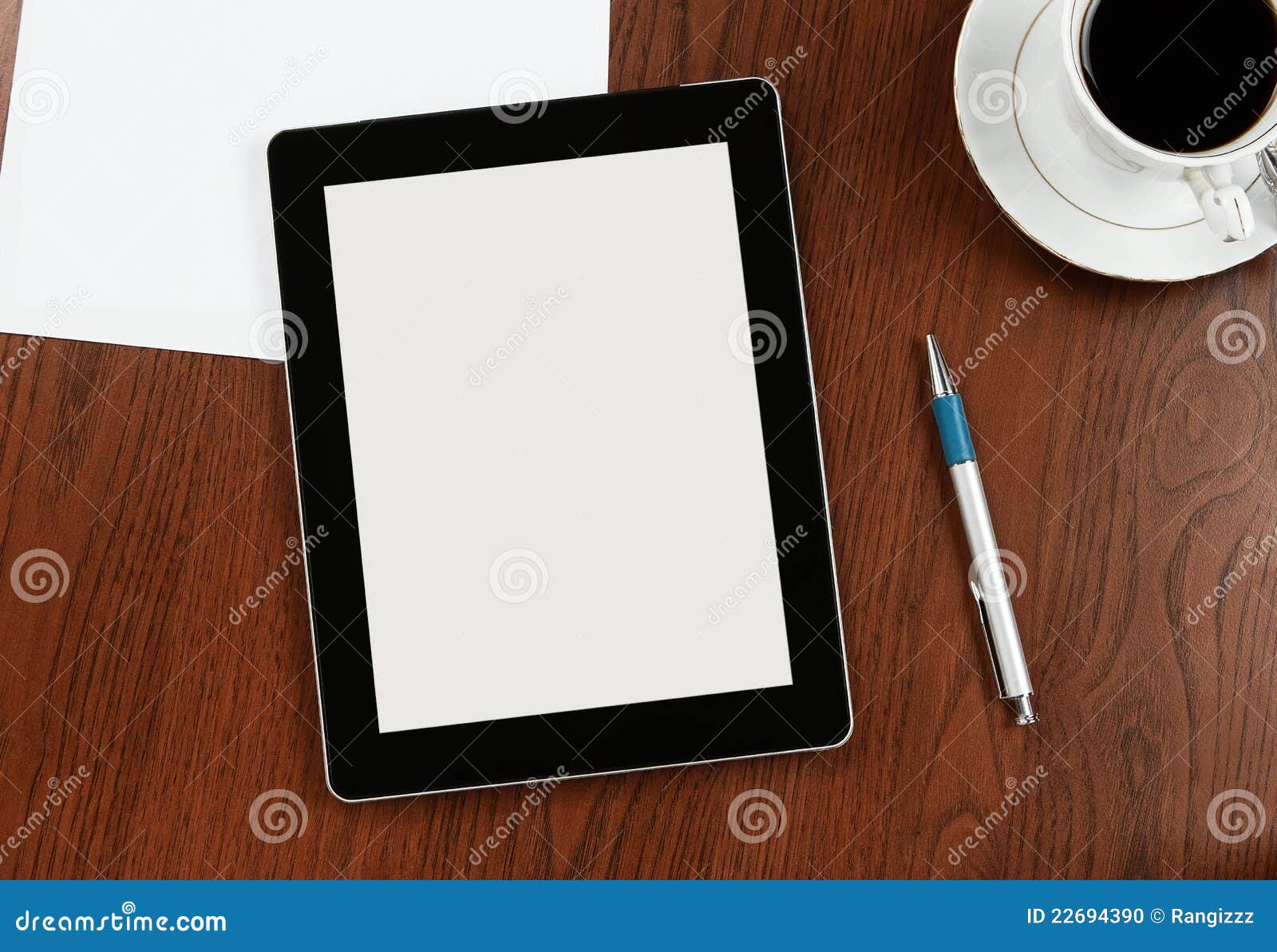 Blank digital tablet stock photo. Image of monitor, data - 22694390