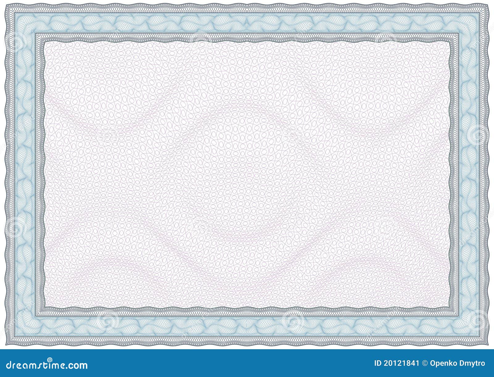 Blank Diploma or Certificate Stock Vector - Illustration of certificate ...