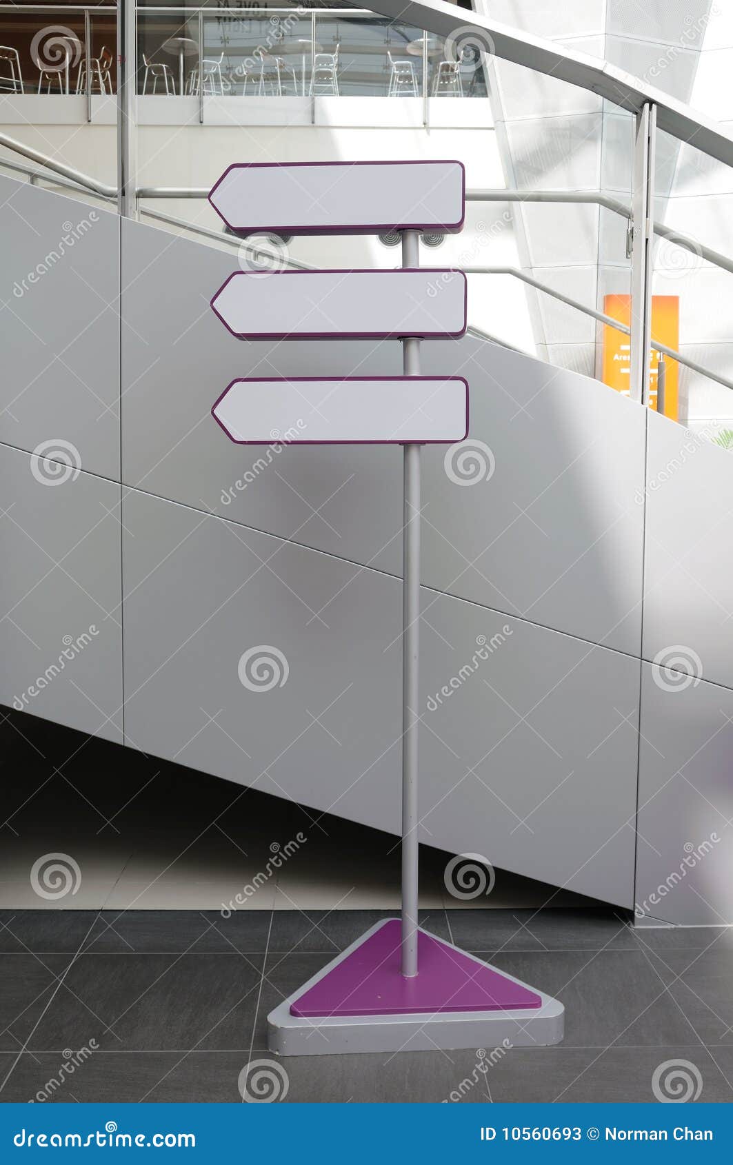 Blank direction sign stock image. Image of direction - 10560693