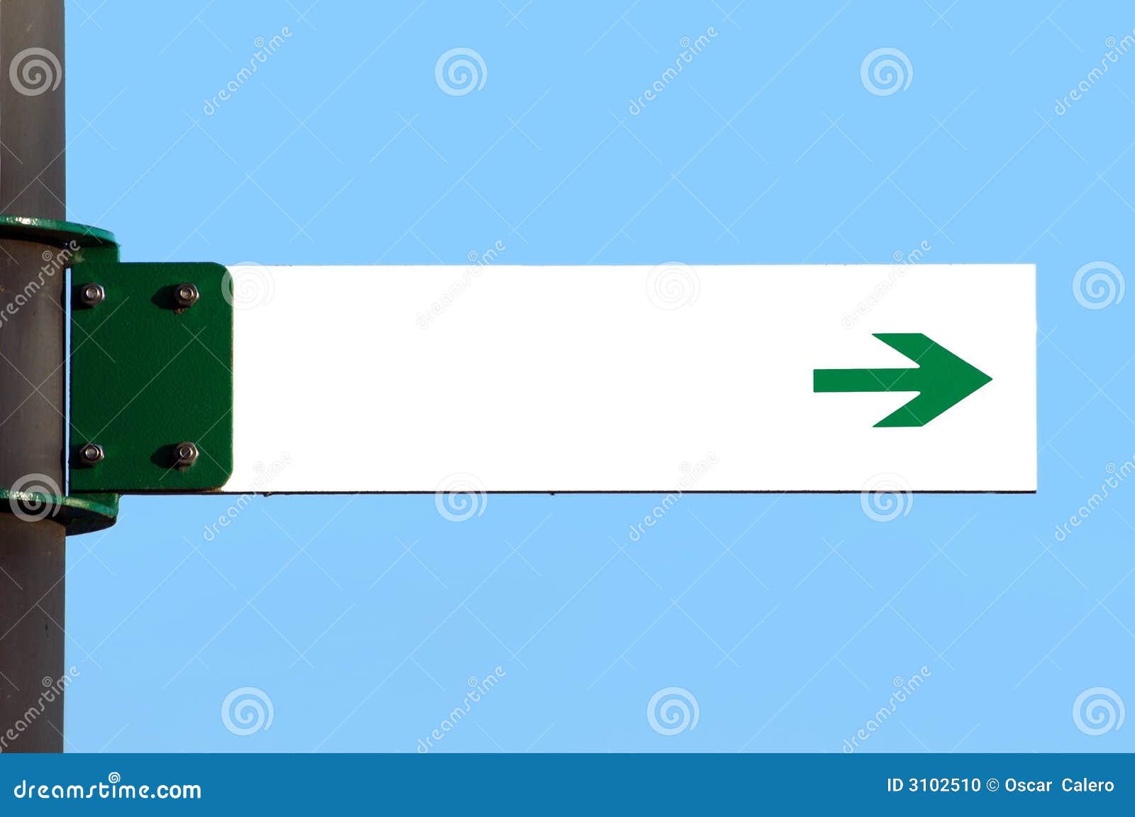 Blank direction sign stock photo. Image of france, screws - 3102510