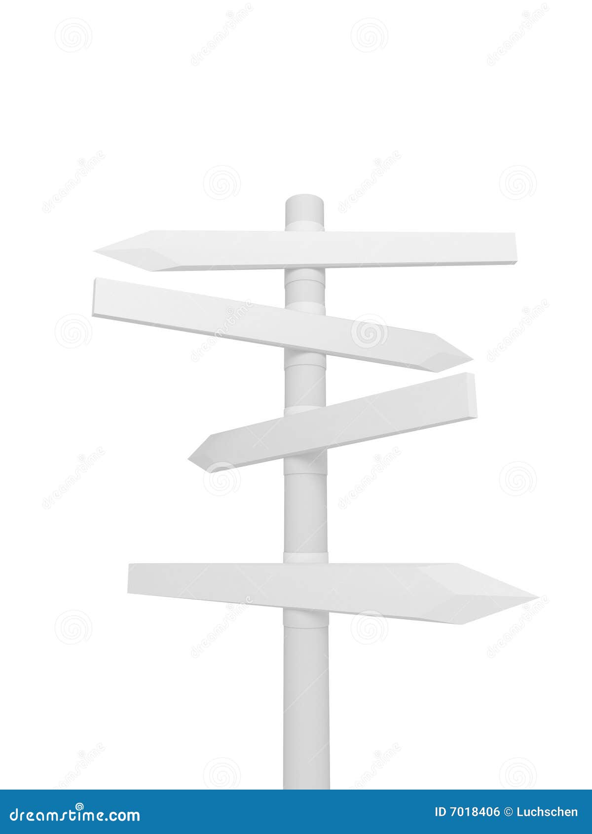 Blank direction sign stock illustration. Illustration of success - 7018406