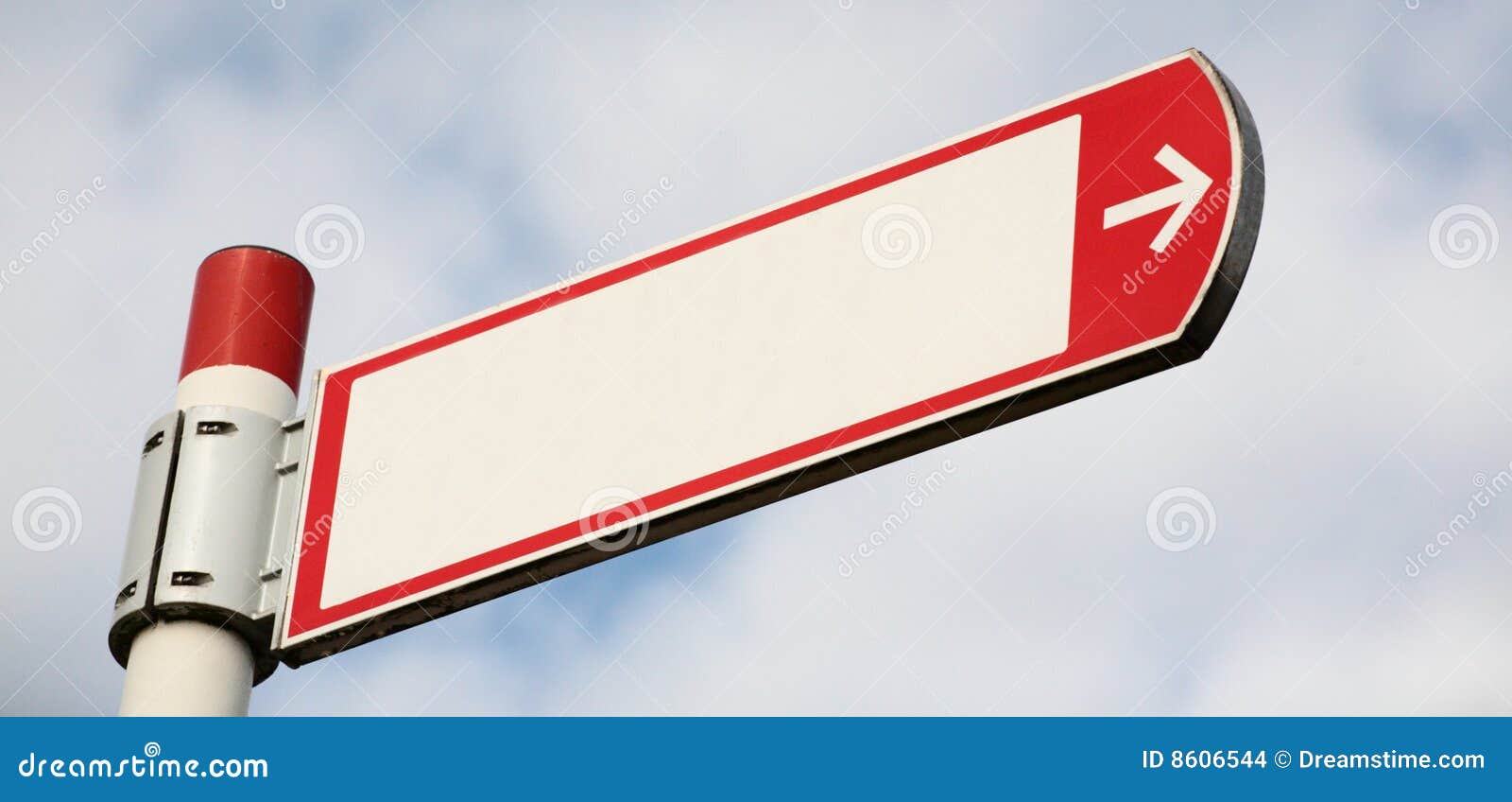 A Blank Direction Sign stock photo. Image of blank, arrow - 8606544