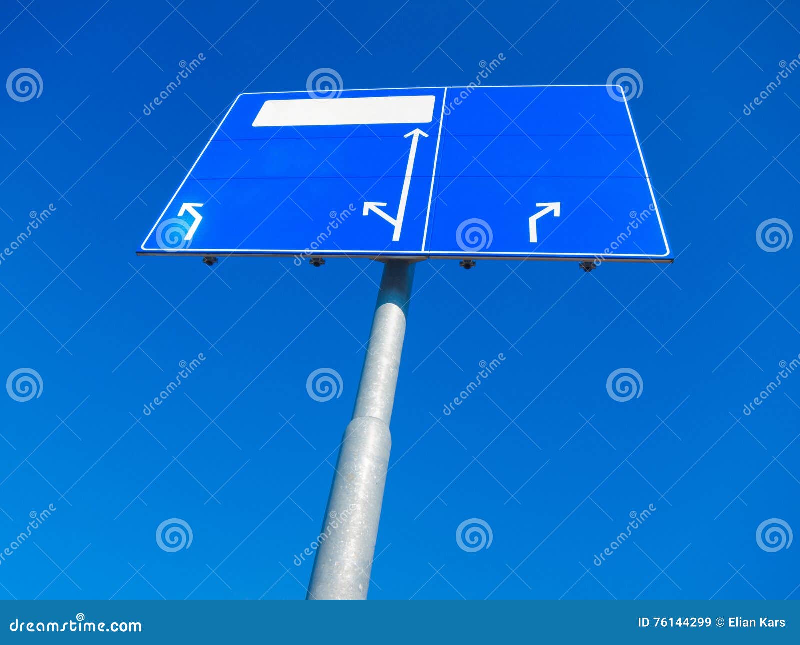 Blank Direction Sign Pointing in Different Directions Stock Image ...