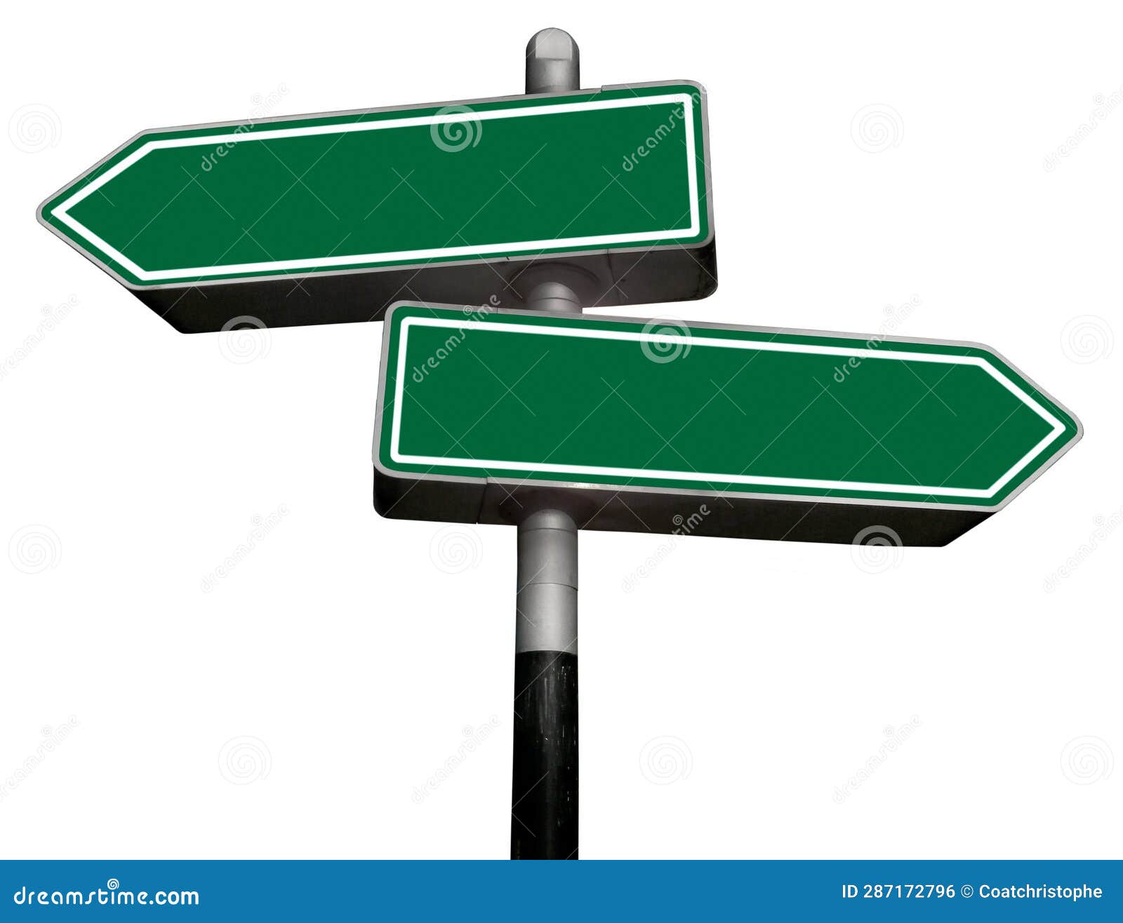 Blank direction signs stock photo. Image of directional - 287172796