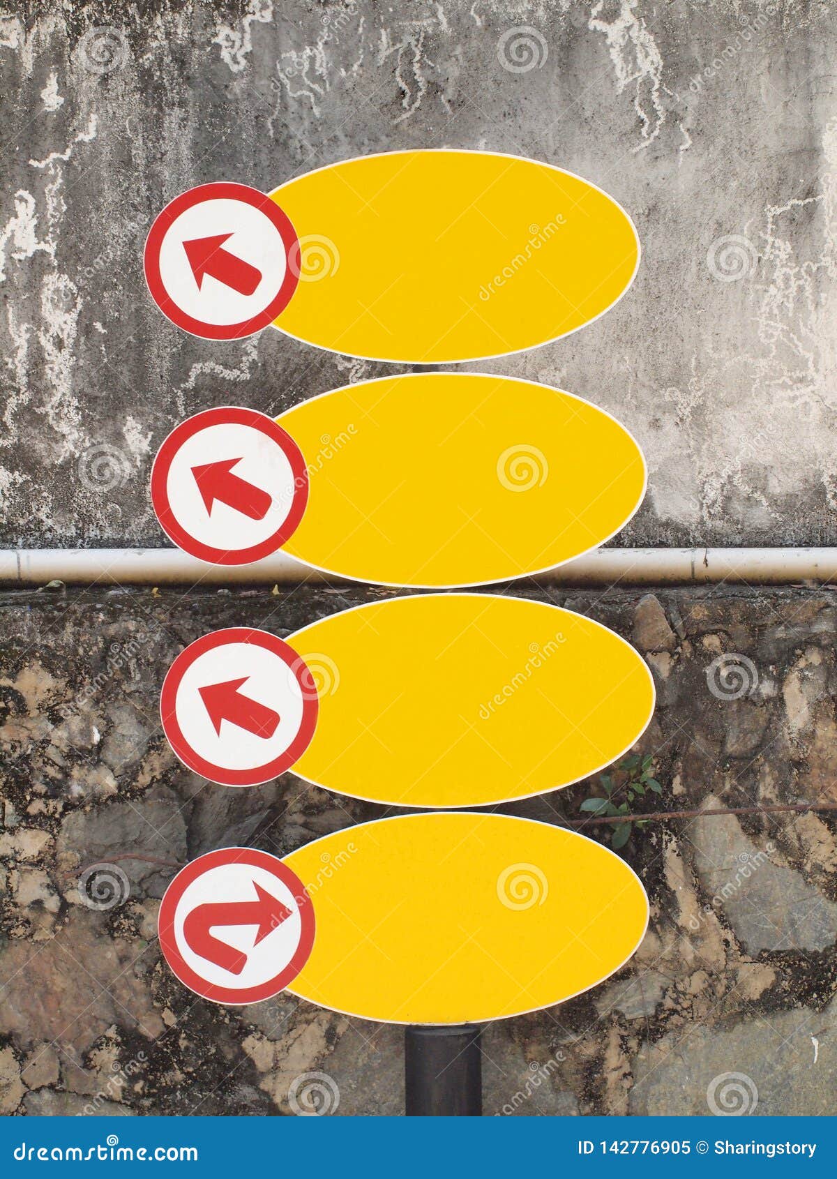 Blank Directional Road Signs Stock Image - Image of navigation ...