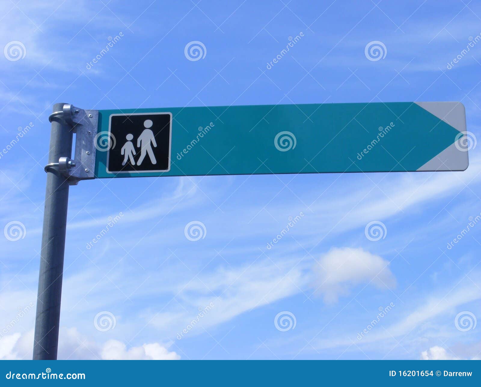 Blank Directional Road Signs With Blue Sky Royalty-Free Stock ...