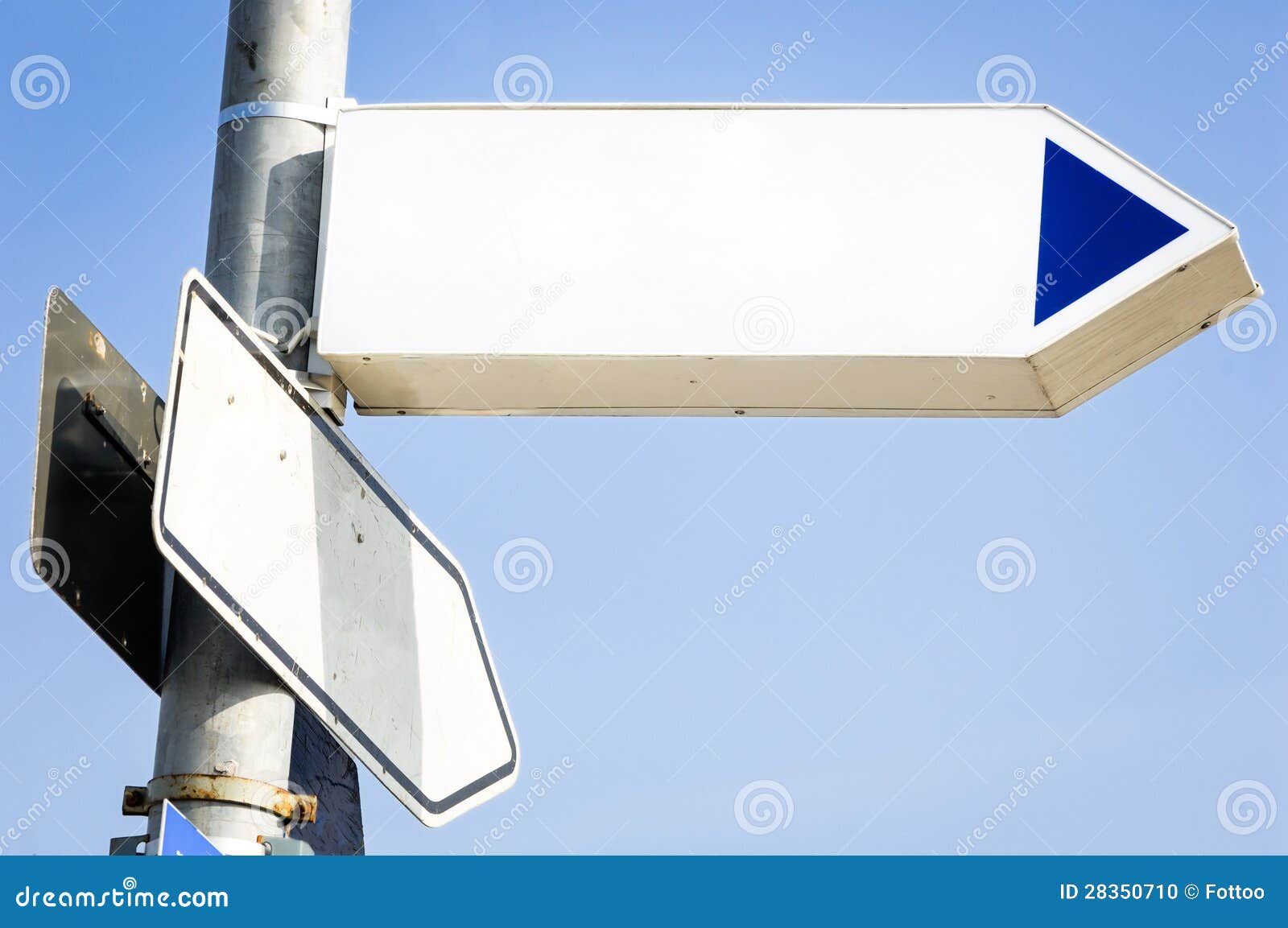 Blank directional sign stock photo. Image of directional - 28350710
