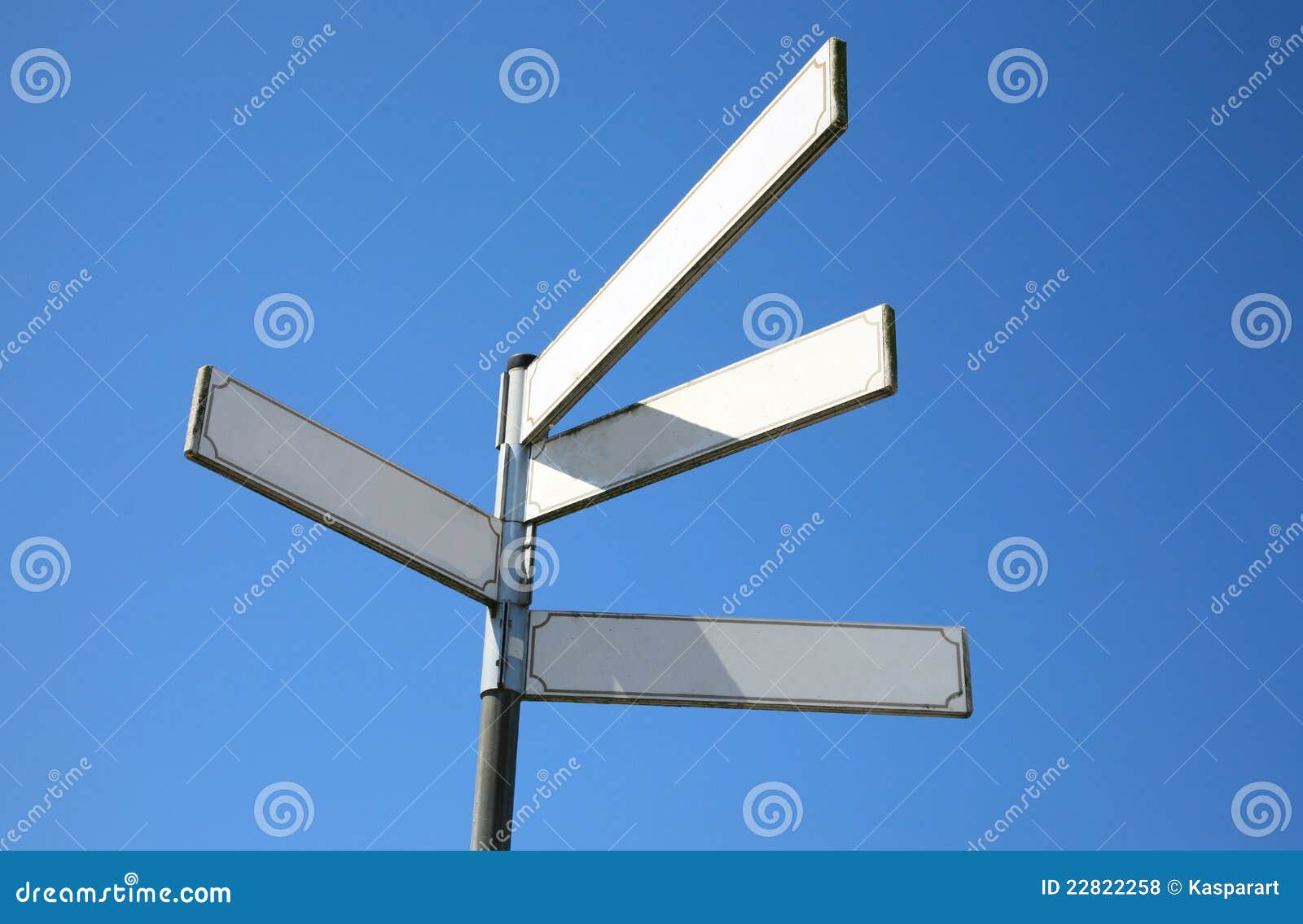 Blank directional signs stock photo. Image of directional - 22822258