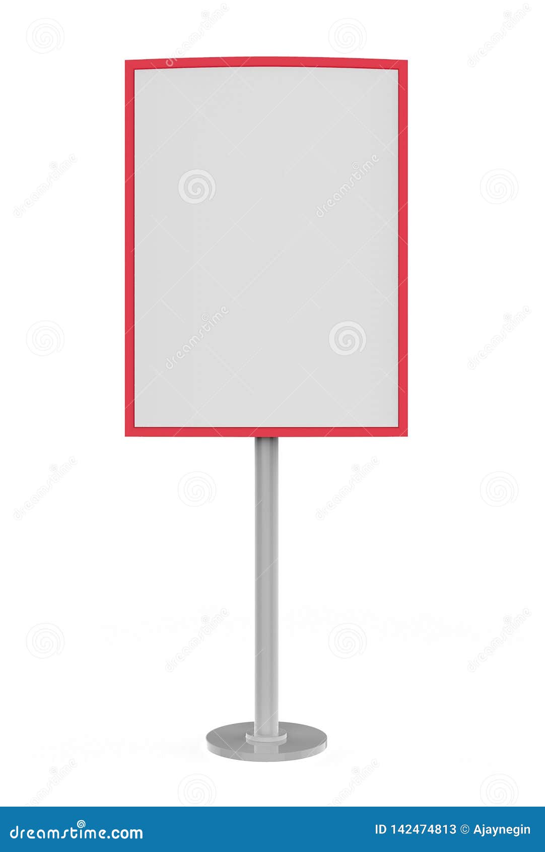 Blank Display Advertising Stand. Stock Illustration - Illustration of ...