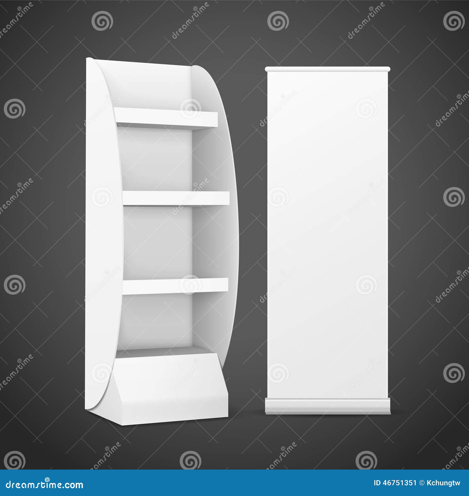 Blank Display Stand Vector Illustration | CartoonDealer.com #23912280