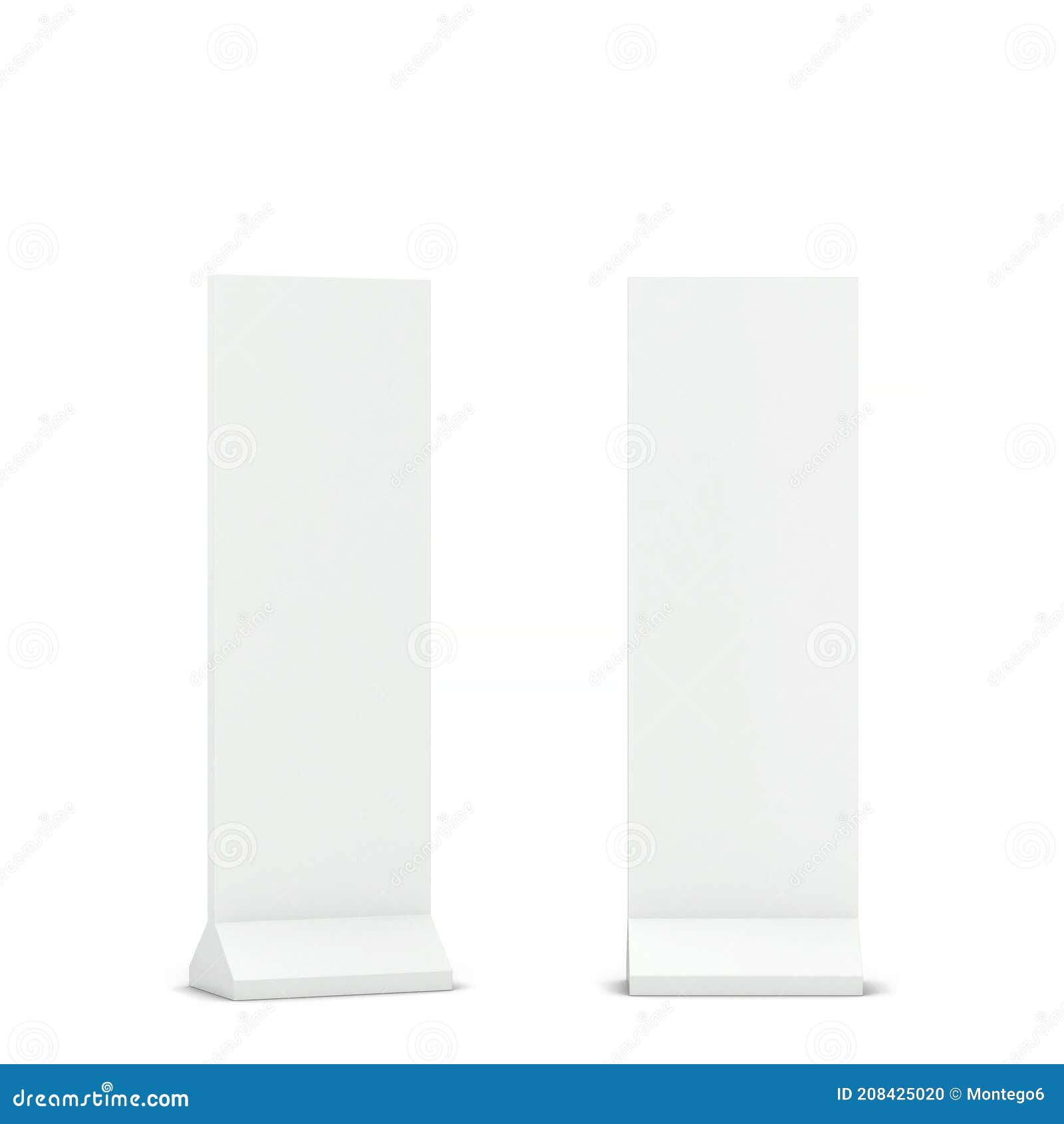 Blank Display Stand for Advertising Mockup Stock Illustration ...