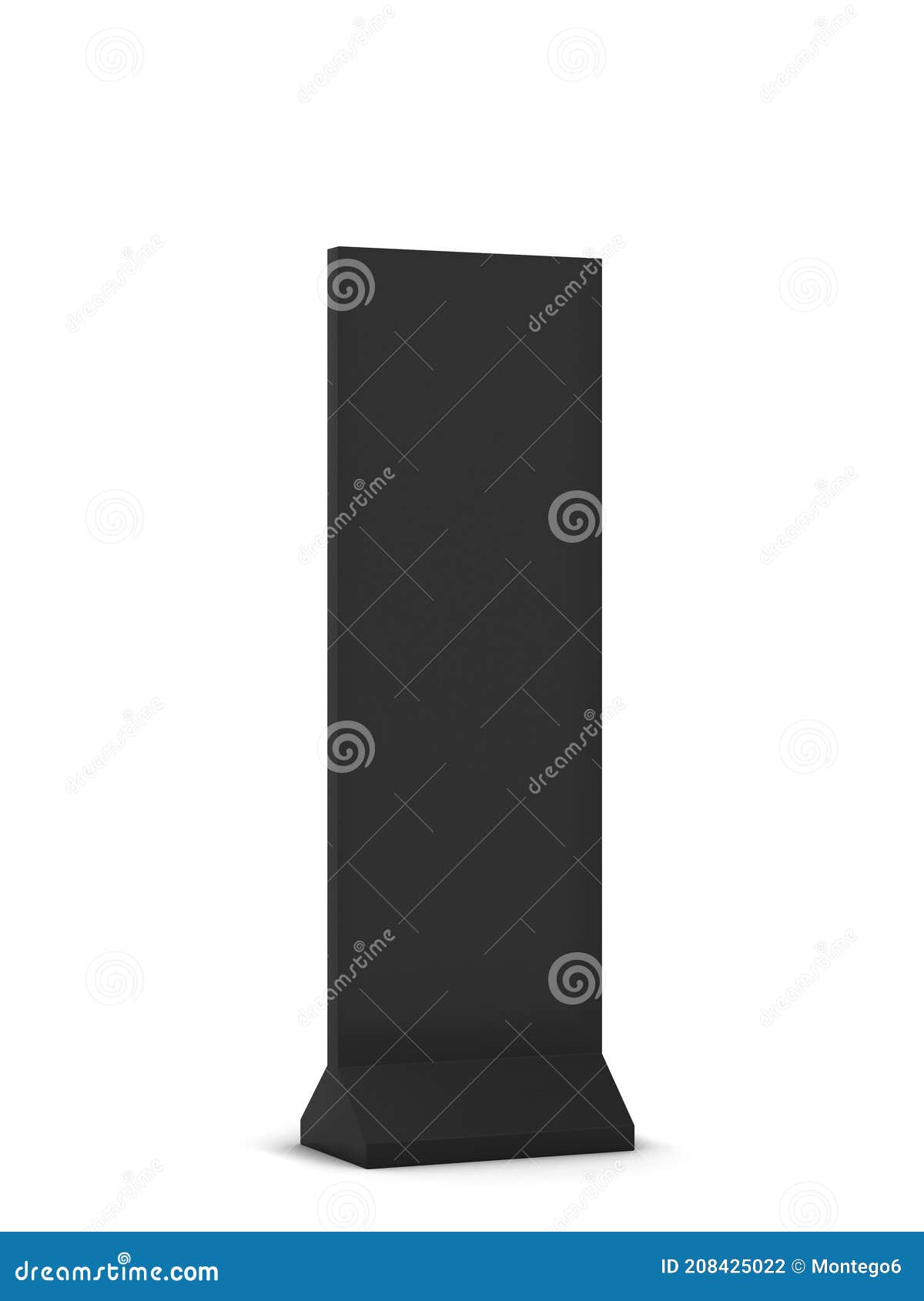 Blank Display Stand for Advertising Mockup Stock Illustration ...