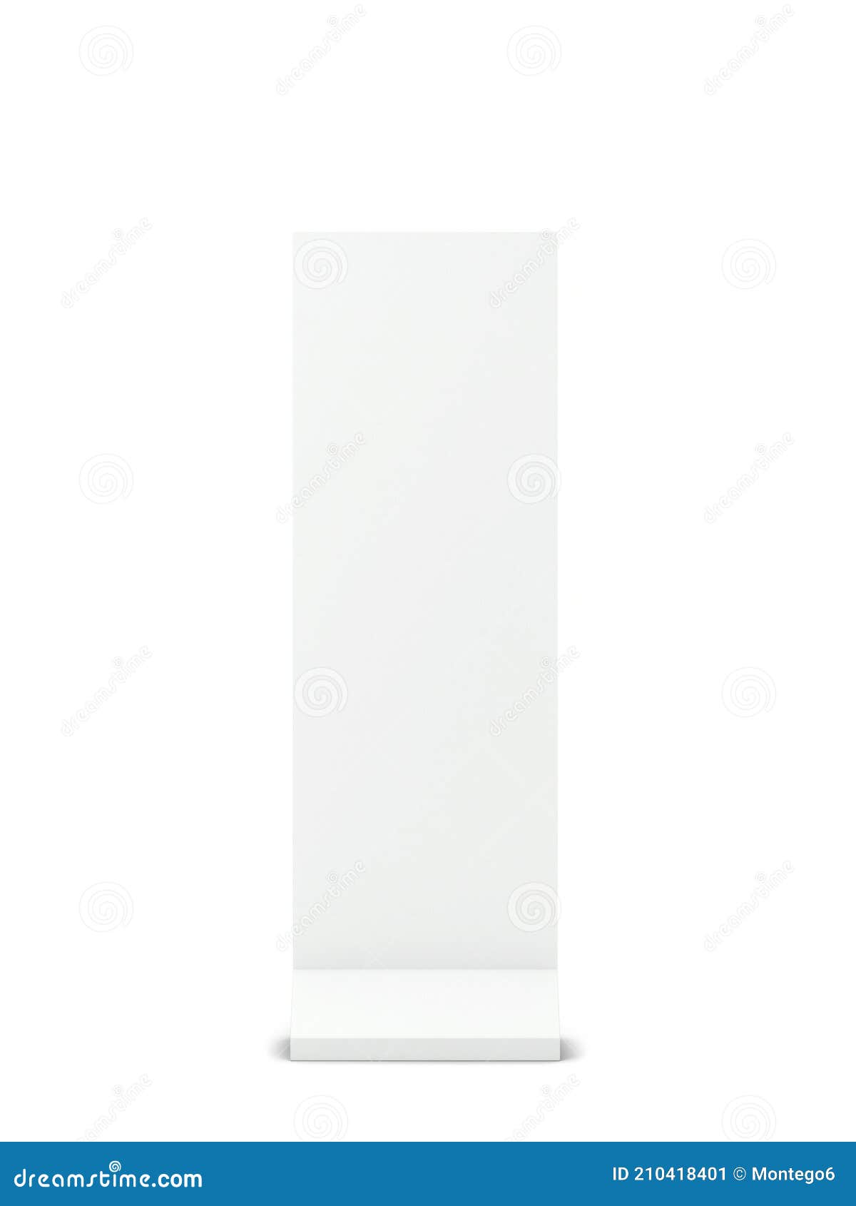 Blank Display Stand for Advertising Mockup Stock Illustration ...