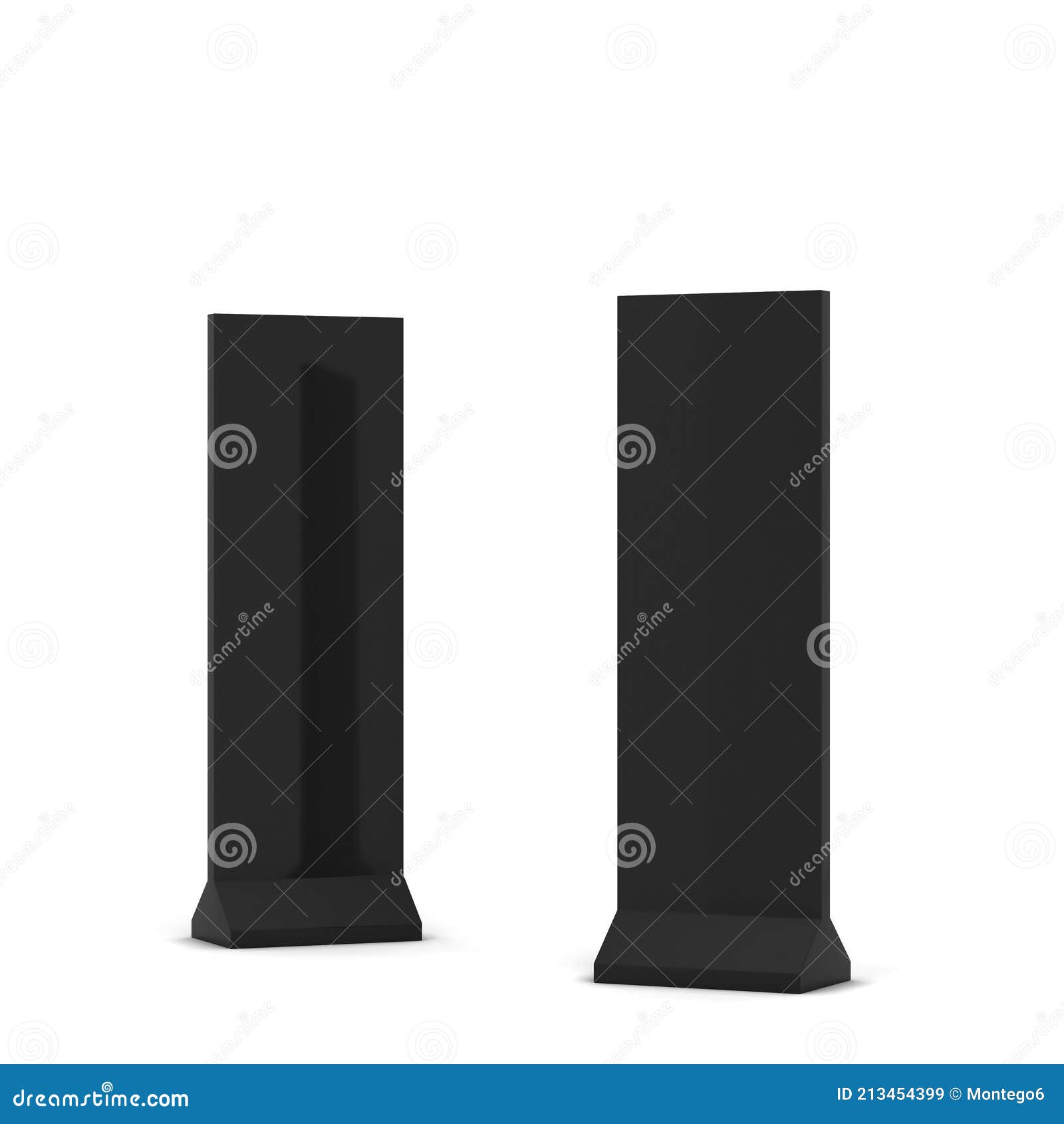 Blank Display Stand for Advertising Mockup Stock Illustration ...