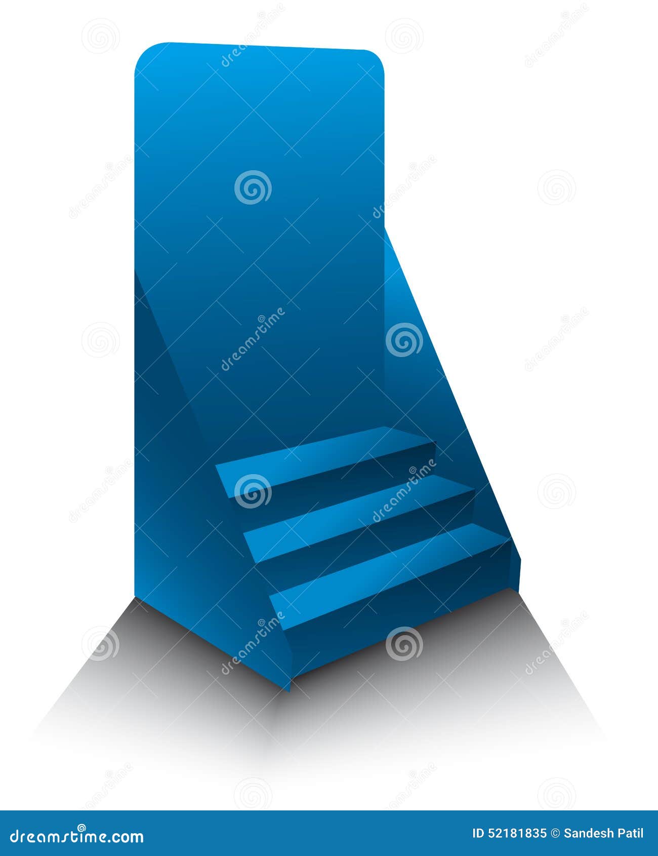 Blank Display Stand Vector Illustration | CartoonDealer.com #23912280