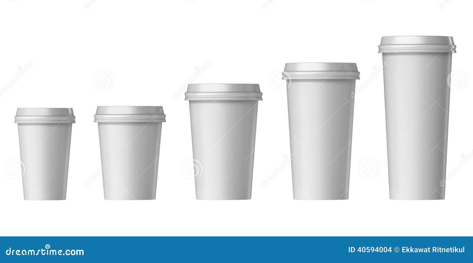 Blank Disposable Cup with Cover, Extra, Small, Medium, Large Stock ...