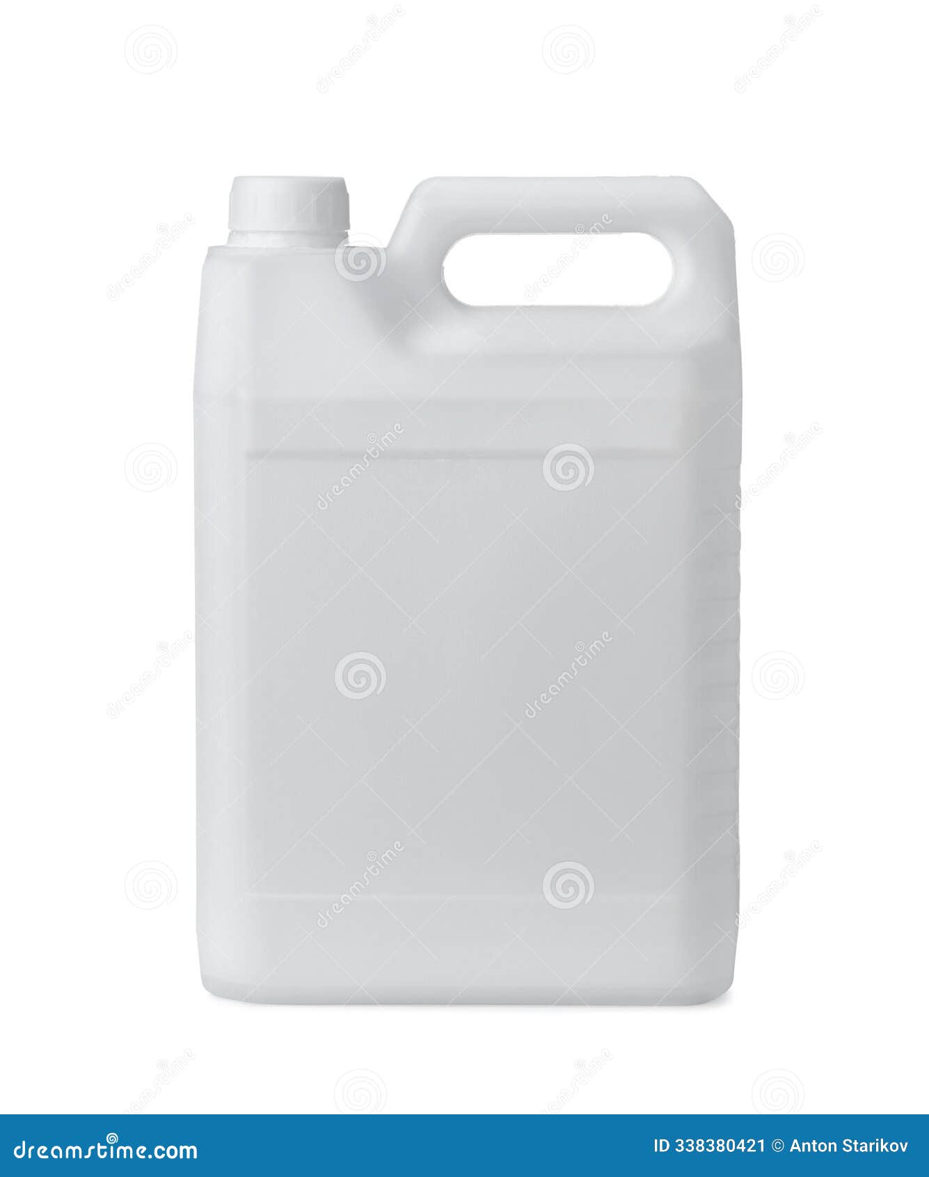 Blank Disposable Plastic Jerry Can Stock Image - Image of handle, clean ...