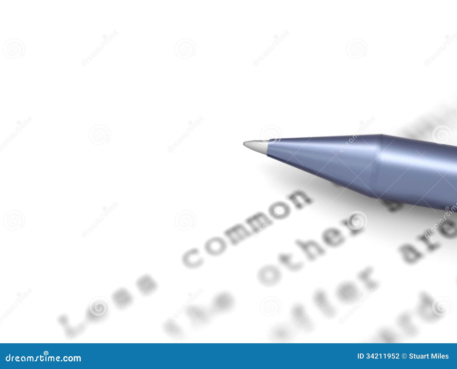 Blank Document Area Shows Copyspace White Stock Illustration ...