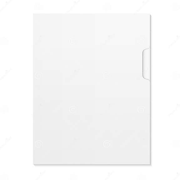 Blank Document and Folder Isolated on White Stock Vector - Illustration ...