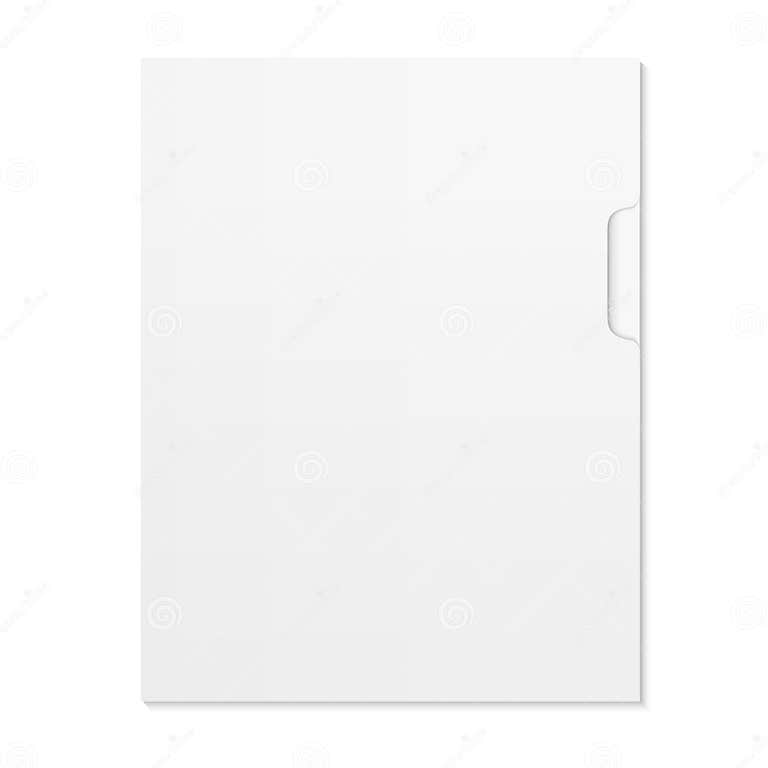 Blank Document and Folder Isolated on White Stock Vector - Illustration ...