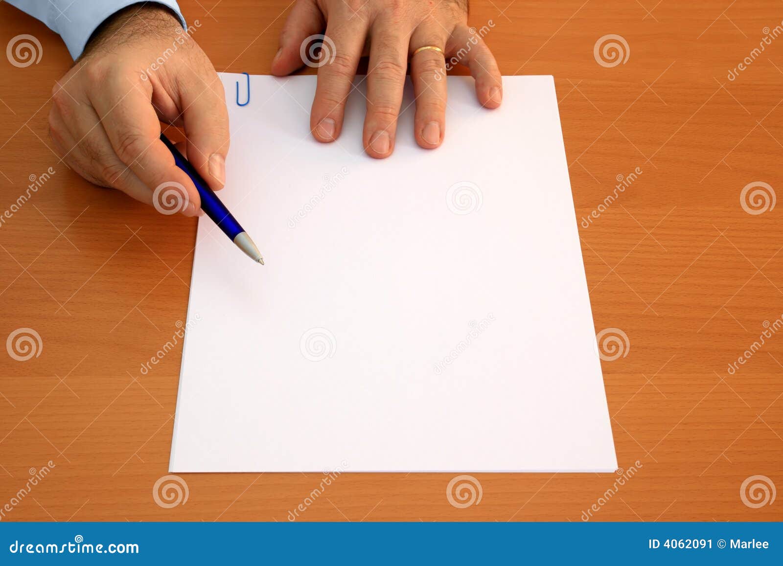 Blank document to sign stock image. Image of agreement - 4062091