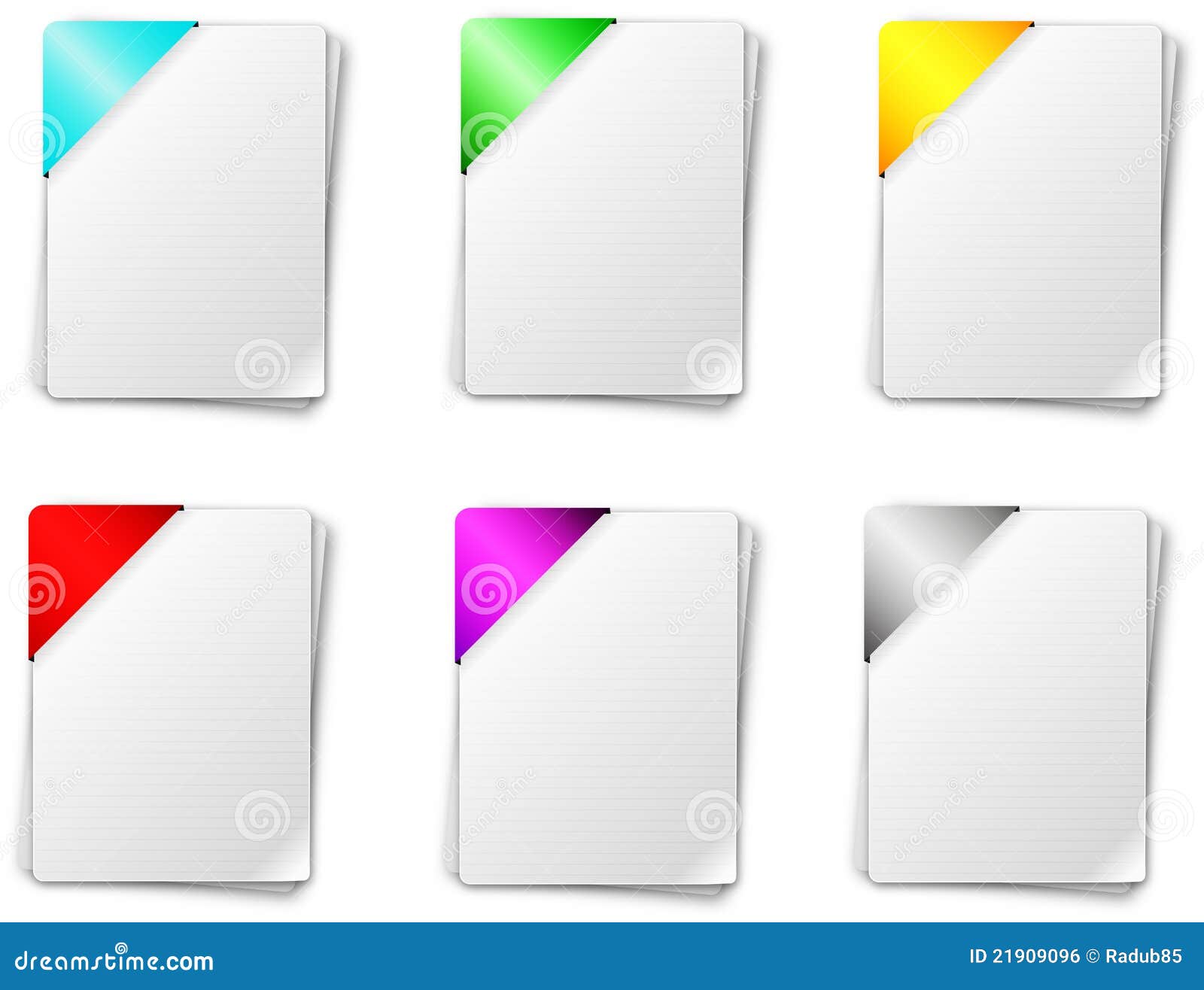 Blank Documents stock vector. Illustration of clean, empty - 21909096