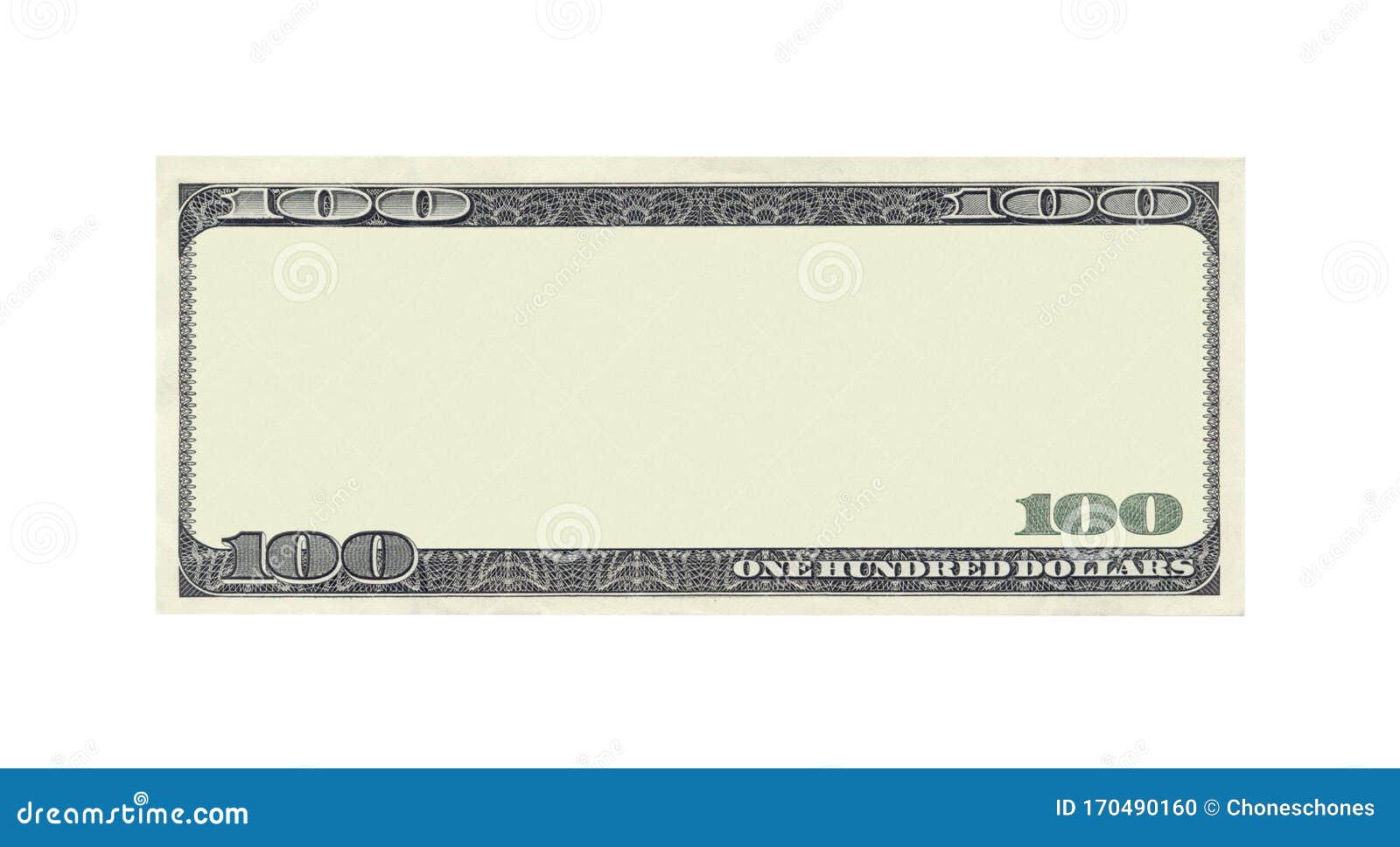 Blank dollar banknote stock photo. Image of states, financial - 170490160