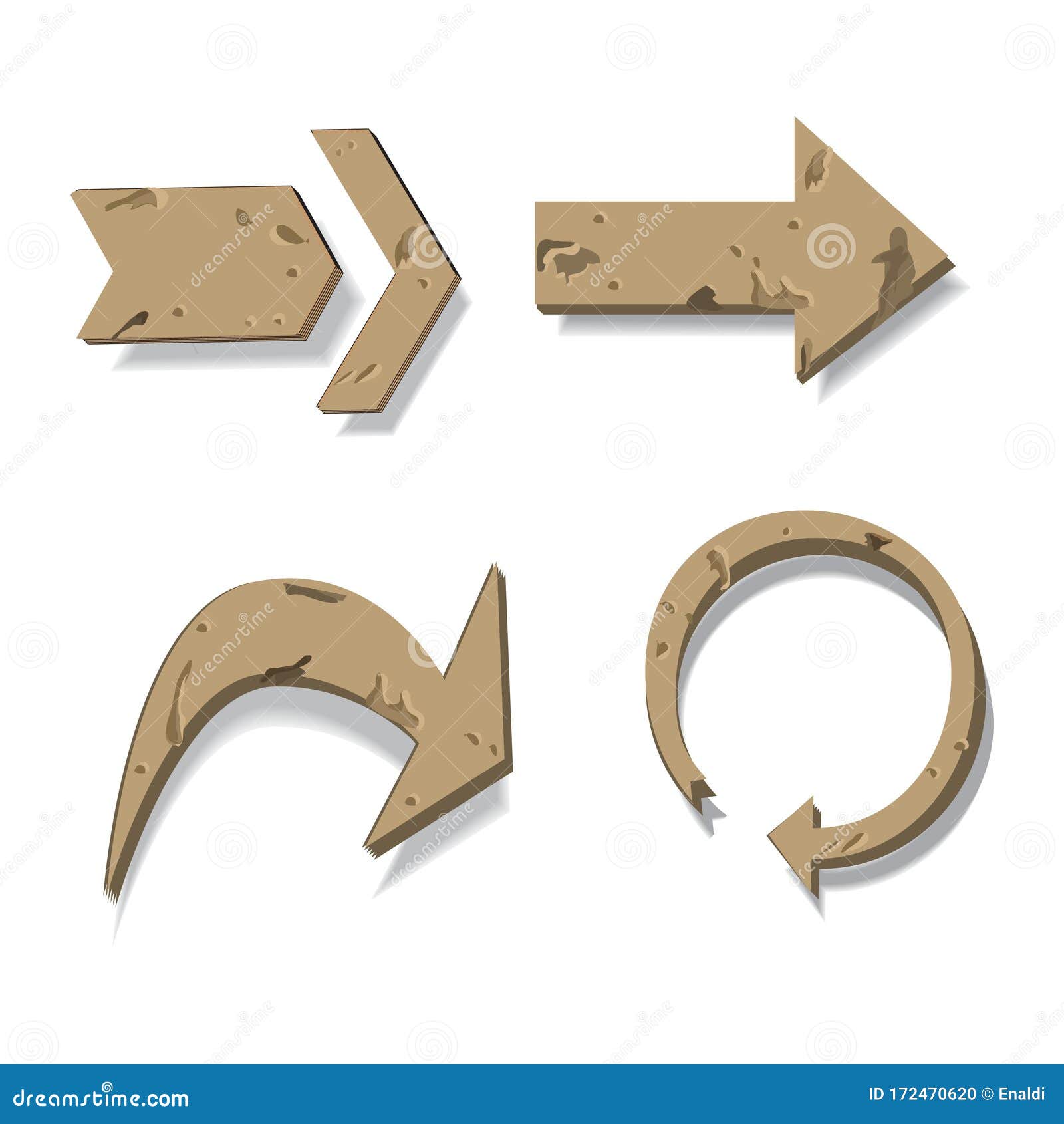 Rock and Stone Arrow set stock vector. Illustration of long - 172470620