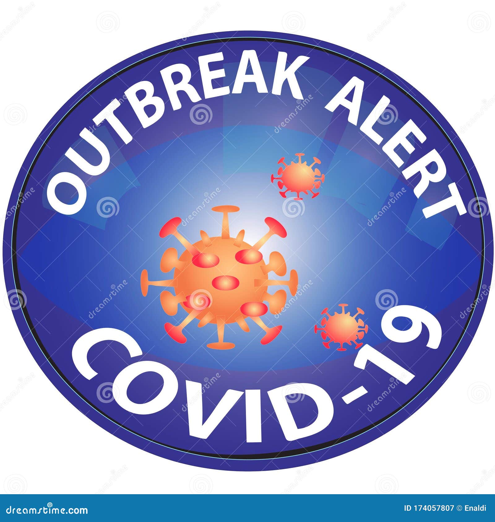 Corona Virus Outbreak Alert Sign Stock Vector - Illustration of black ...