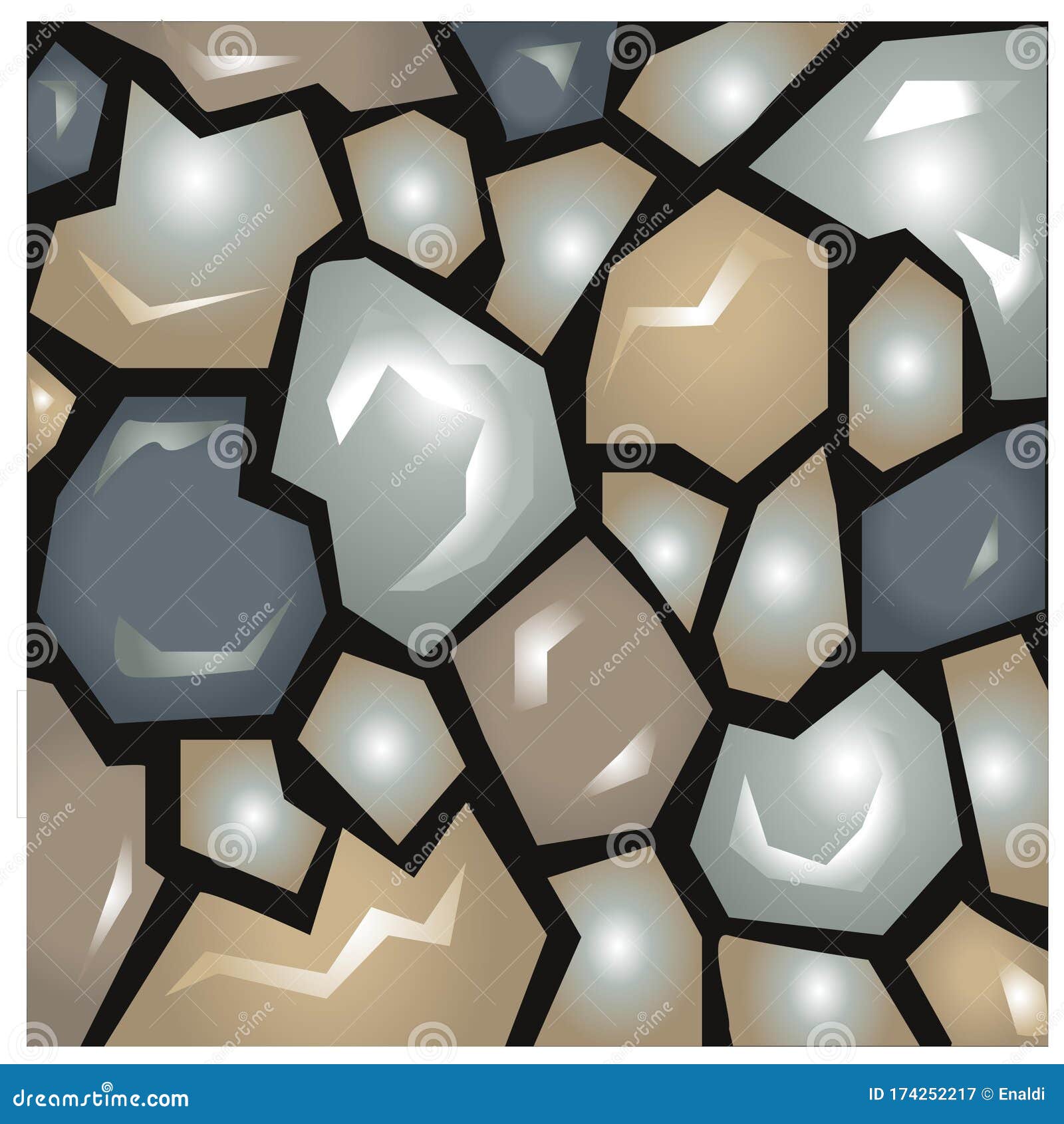 Shiny Stone Wall Texture and Pattern Stock Vector - Illustration of ...