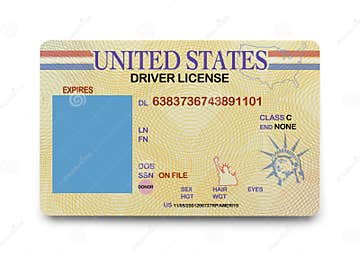 Blank Driver License stock photo. Image of licensed, driver - 43920380