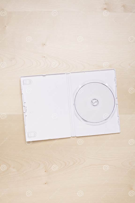 Blank DVD Box on wood stock photo. Image of single, print - 15902374