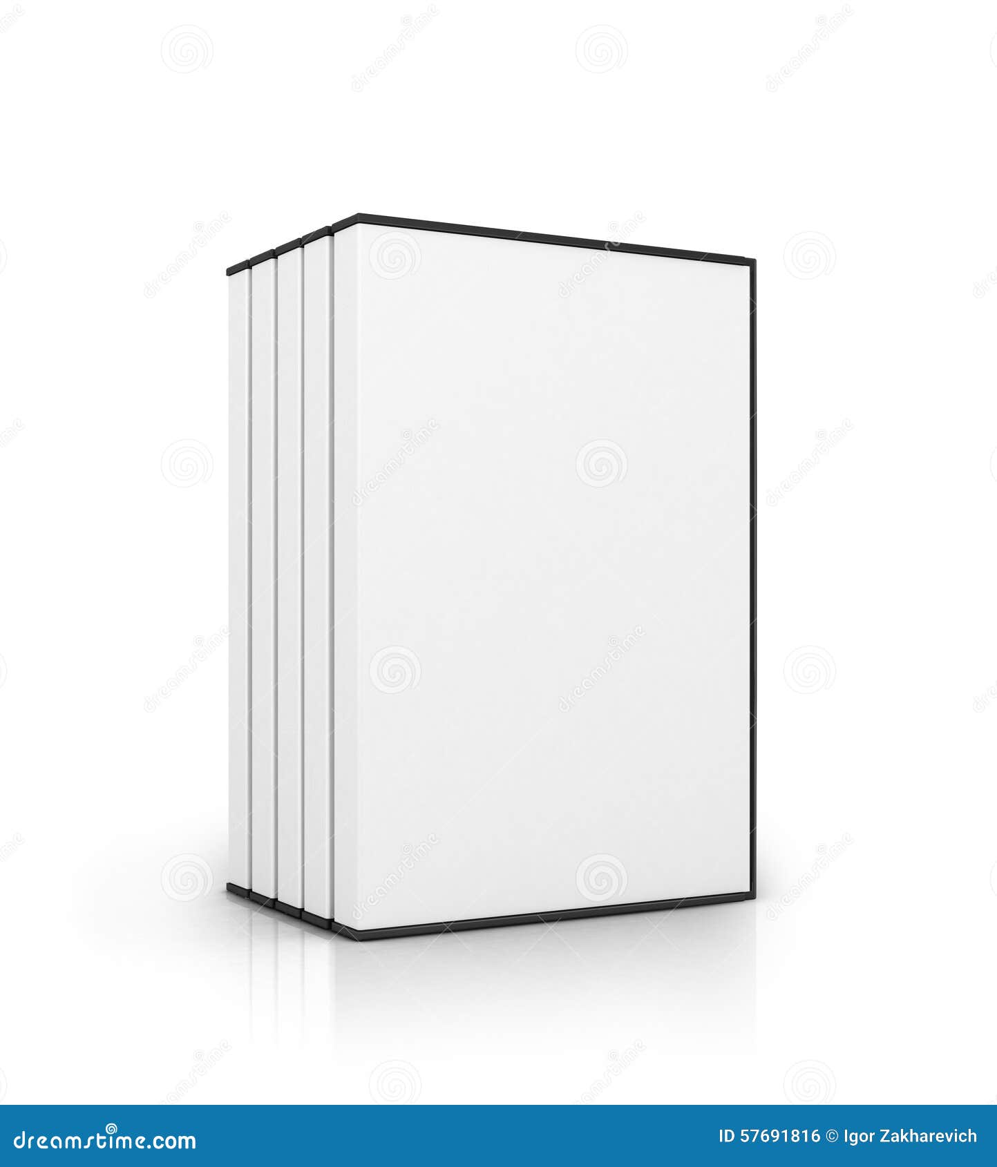 Blank dvd or CD box stock illustration. Illustration of dimensional ...