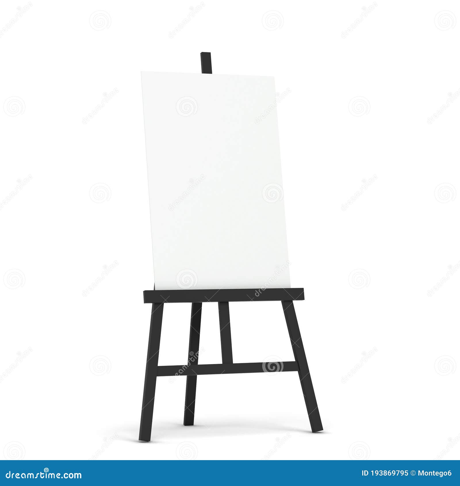 Blank easel mockup stock illustration. Illustration of creative - 193869795