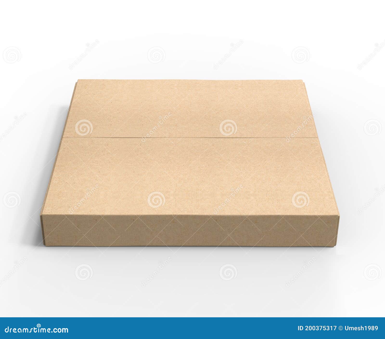 Blank Easy Fold Mailer Box for Branding and Mock Up Design. Stock ...