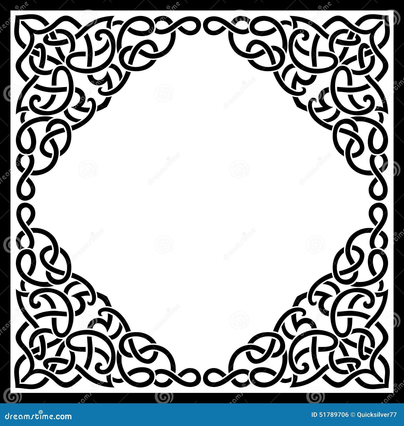 Blank Elegant Celtic Background Stock Vector - Illustration of card ...