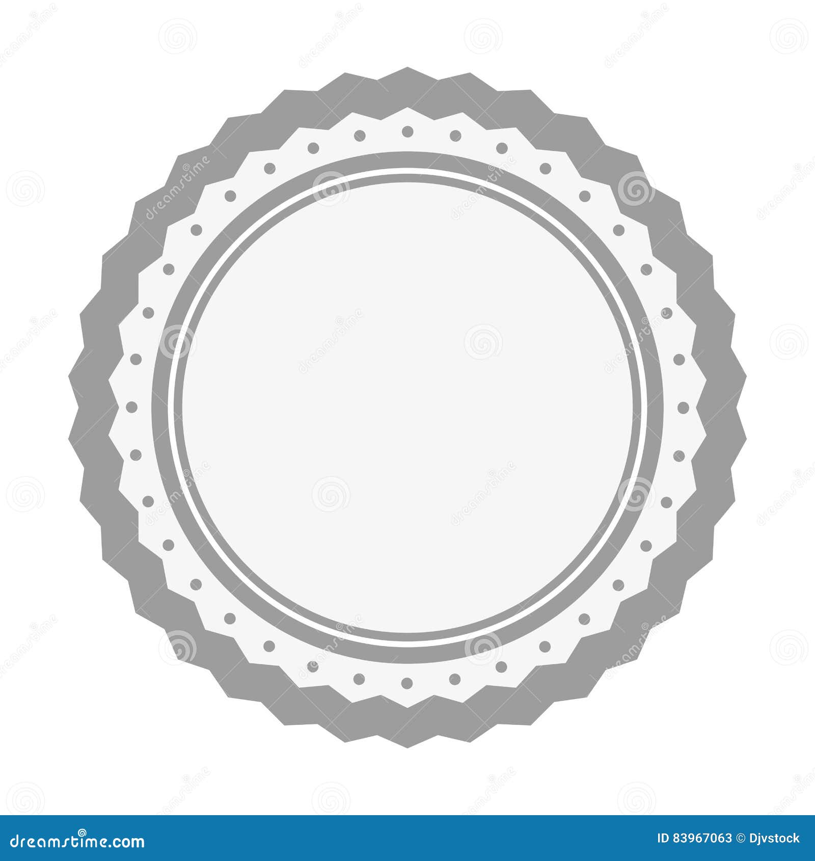 Blank emblem icon image stock vector. Illustration of badge - 83967063