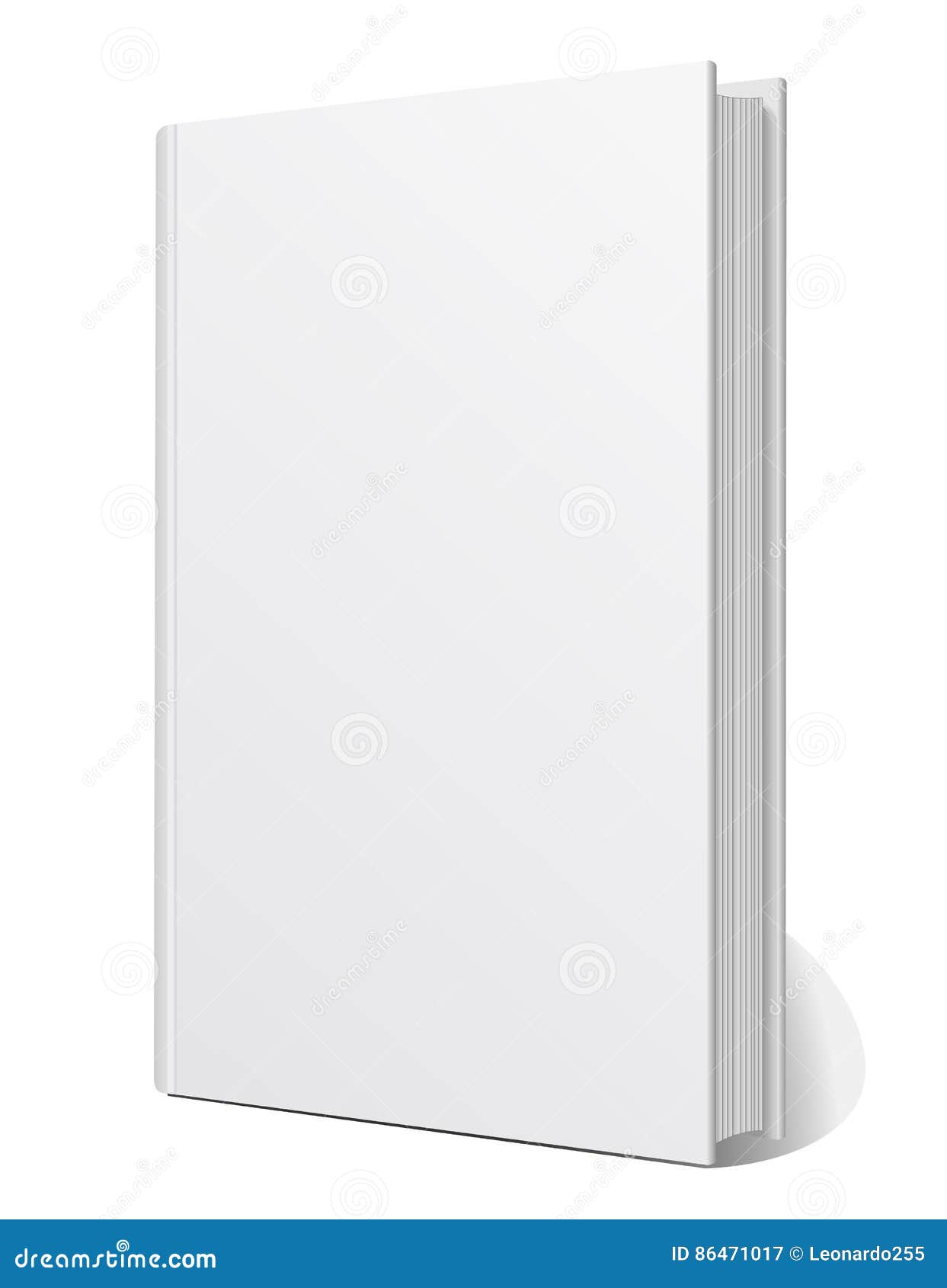 Blank Empty Book Cover stock vector. Illustration of royalty - 86471017