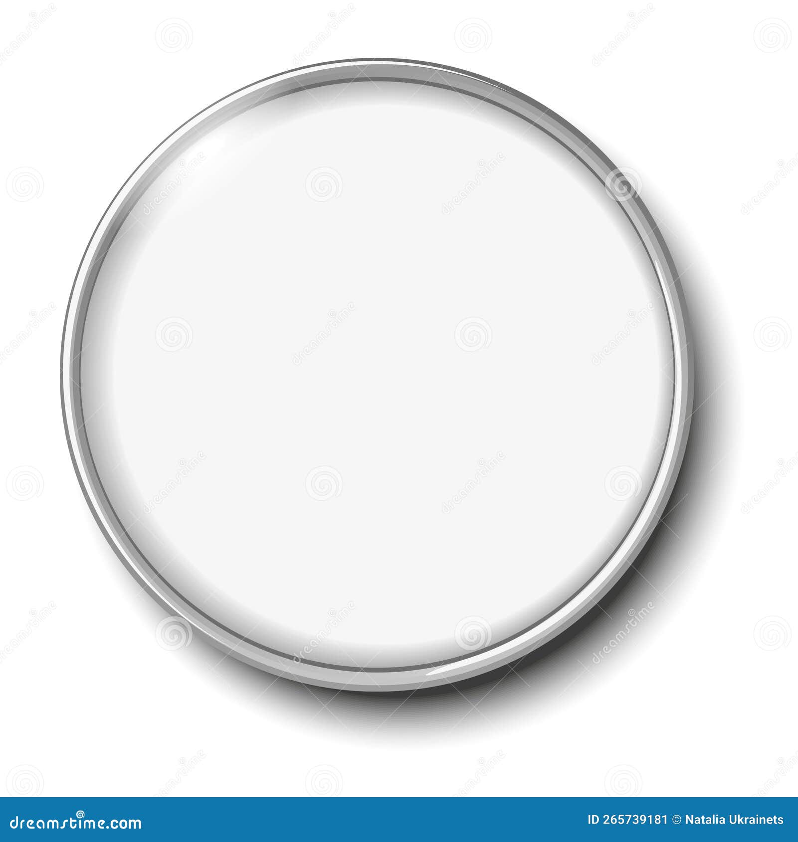Blank empty button stock vector. Illustration of blank - 265739181