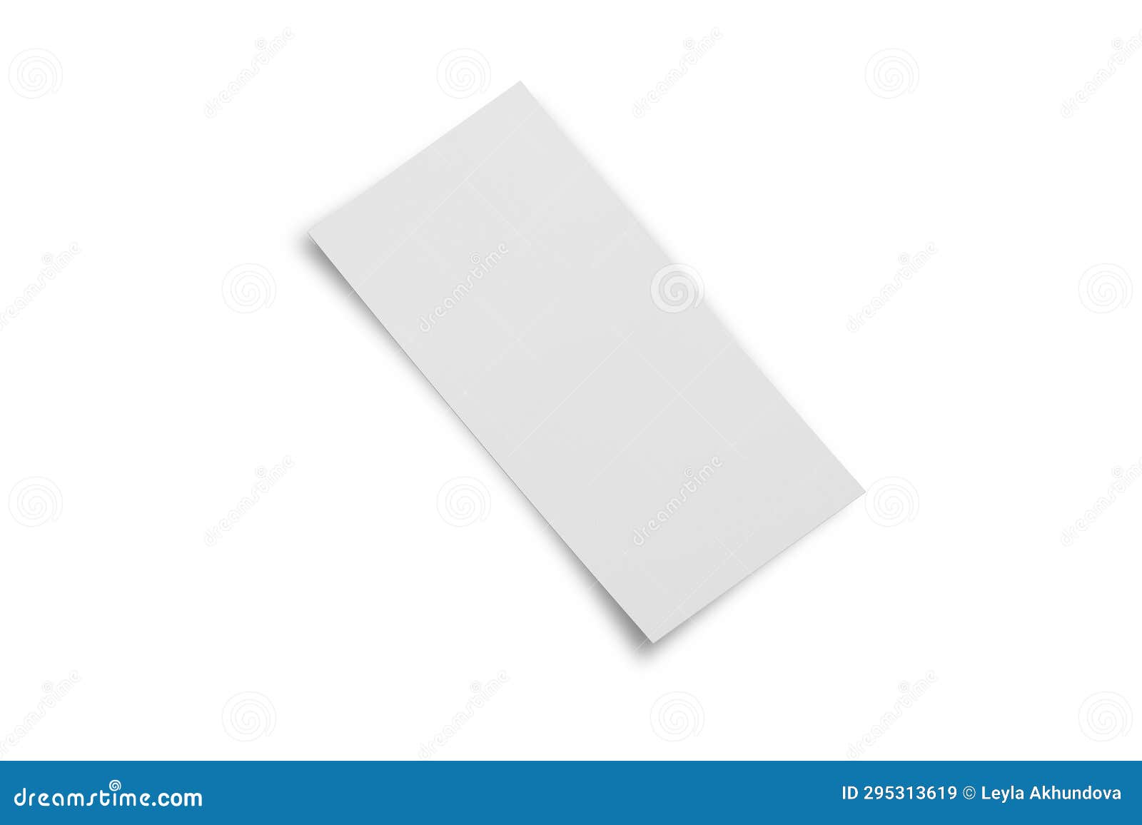 Blank Empty Flyer Mockup Isolated on White Background. Stock ...