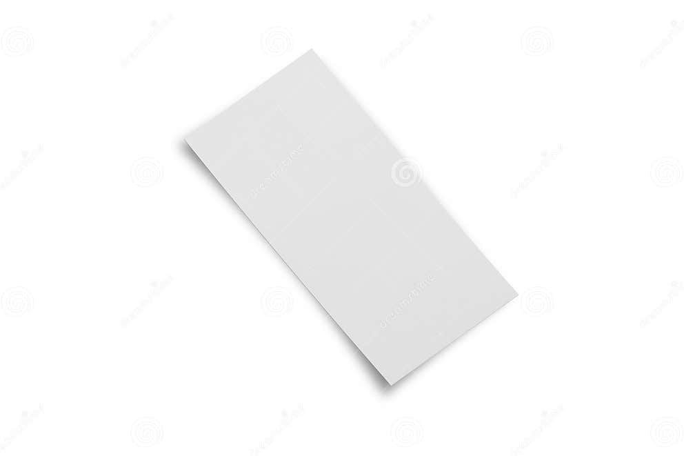 Blank Empty Flyer Mockup Isolated on White Background. Stock ...