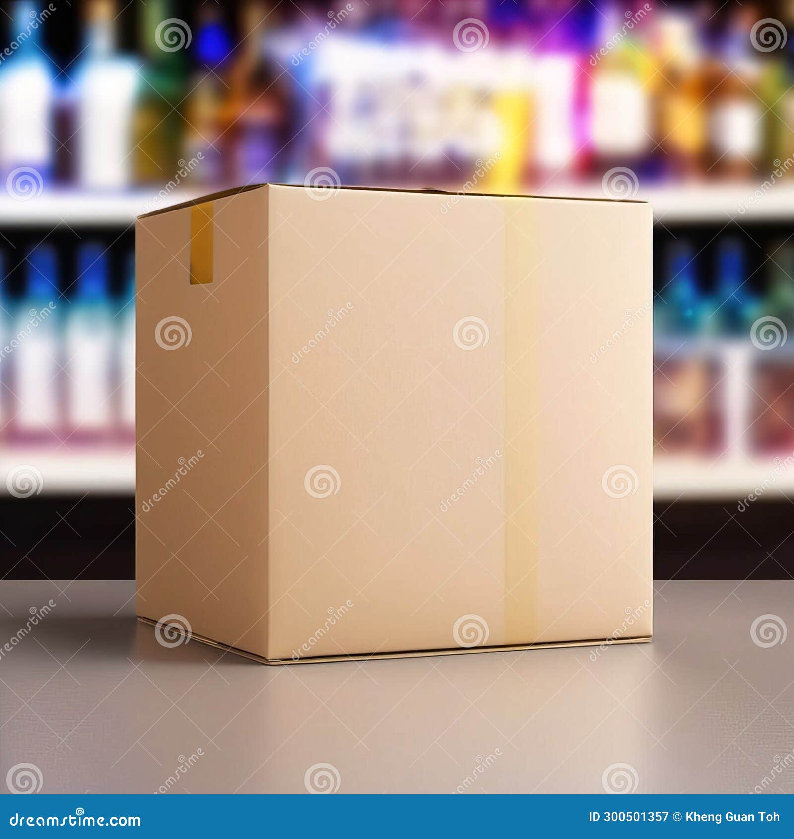 Blank Empty Generic Cardboard Box Container, Product Packaging Mockup ...