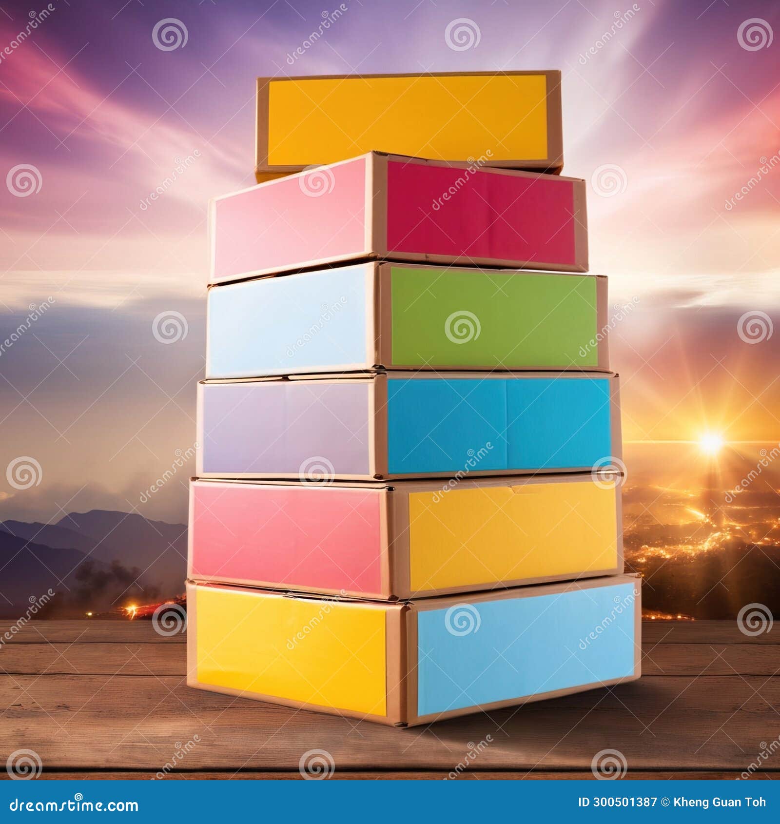 Blank Empty Generic Cardboard Box Container, Product Packaging Mockup ...