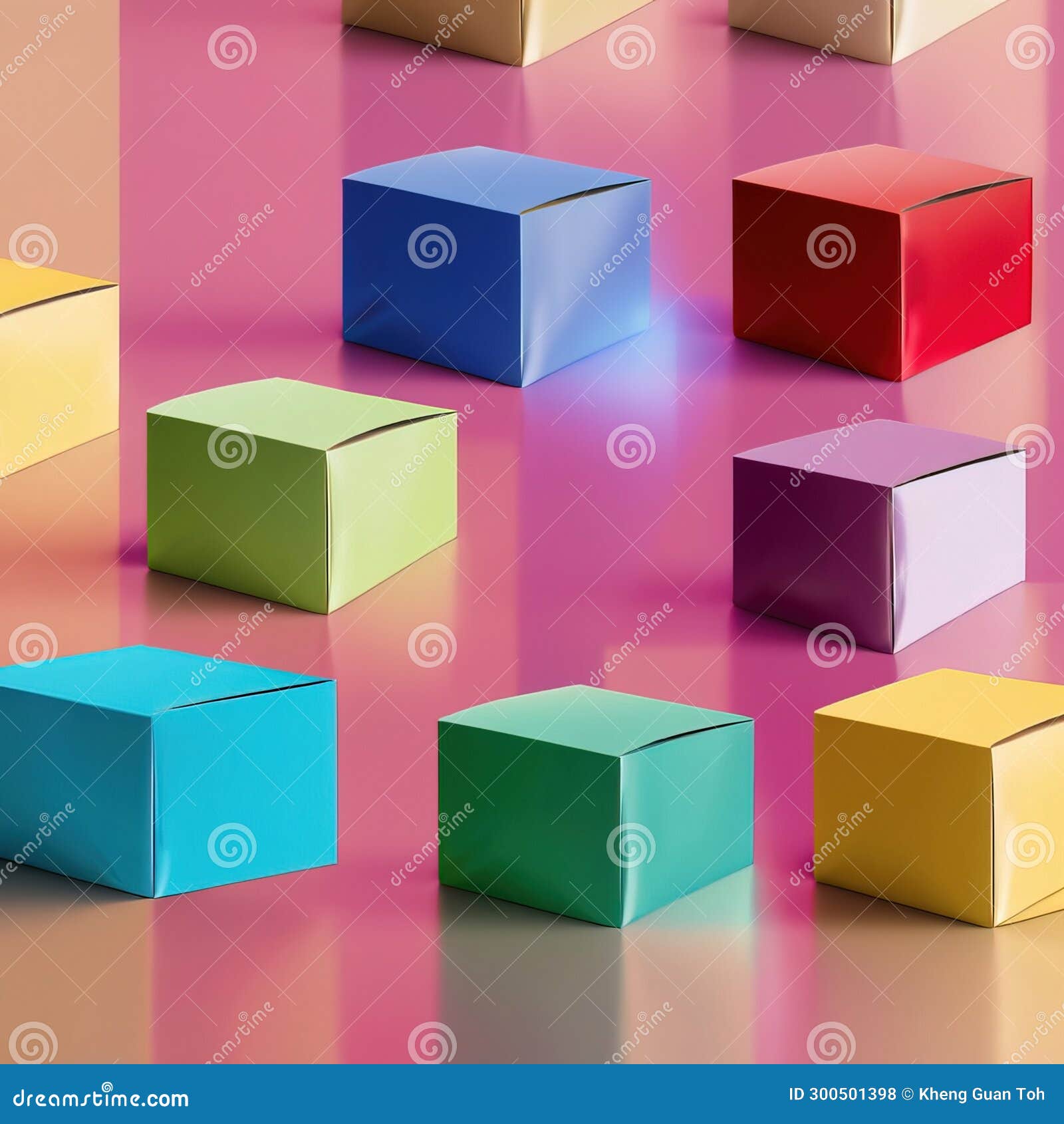 Blank Empty Generic Cardboard Box Container, Product Packaging Mockup ...