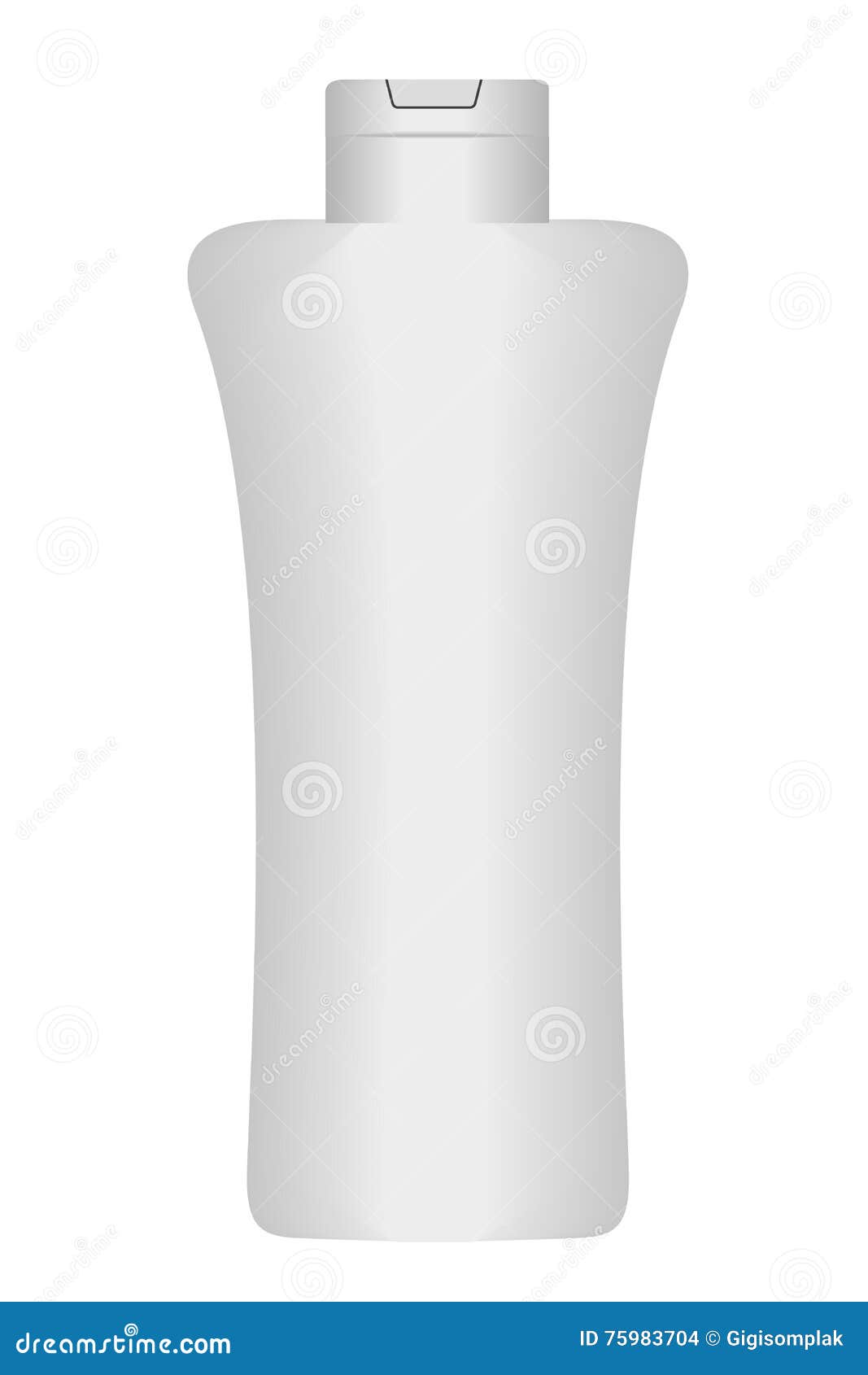 Blank Empty Lotion Bottle stock vector. Illustration of bathroom - 75983704