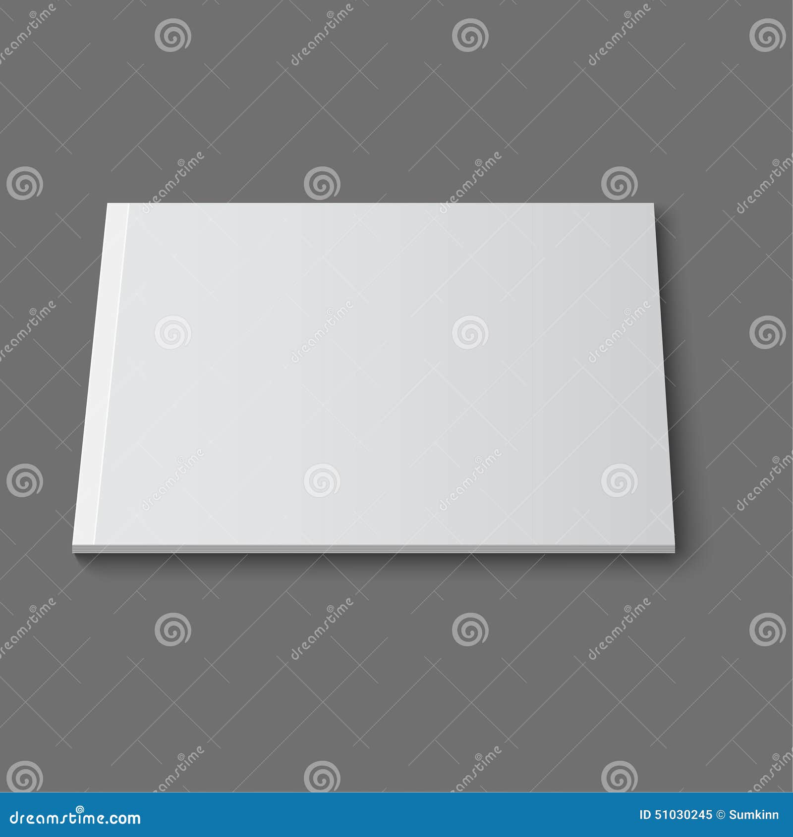 Blank Empty Magazine, Album or Book Stock Vector - Illustration of ...